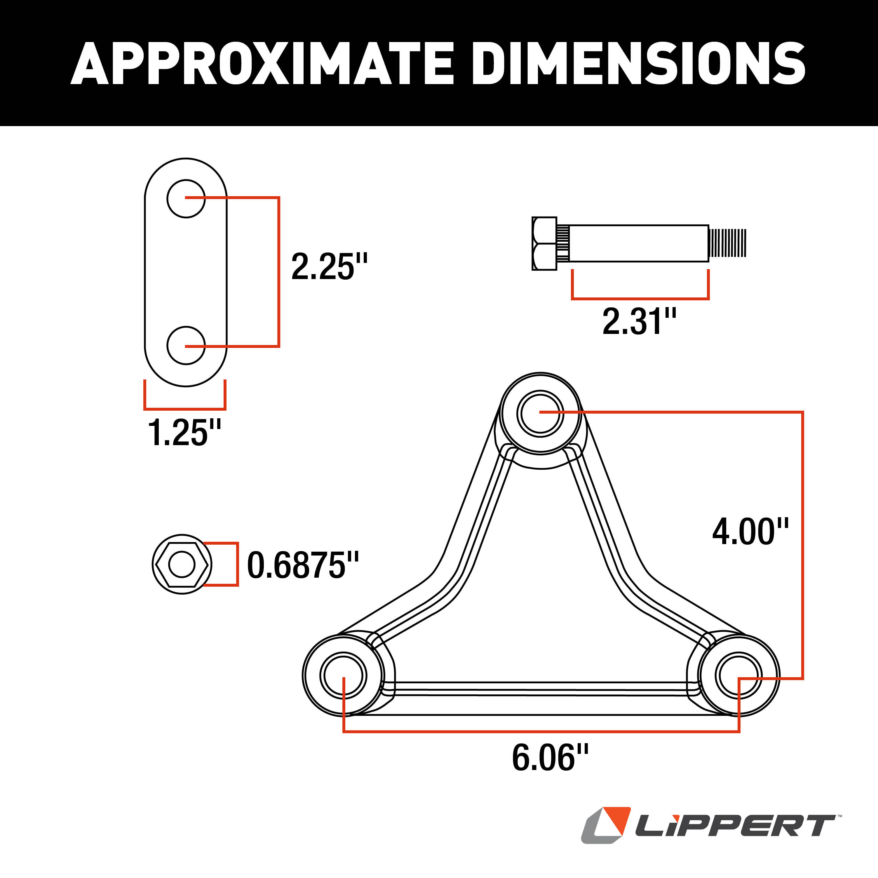 Lippert Components 121098L Lippert Trailer Axle AP Kit for 2-7K Double ...