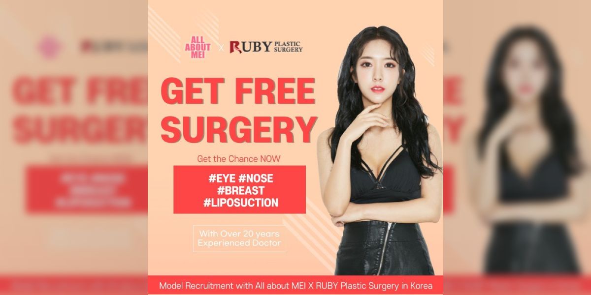 RUBY Real Model Promotion for FREE Plastic Surgery