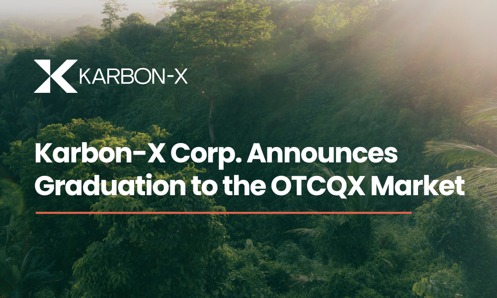 Karbon-X Corp. anuncia su graduación en el Mercado OTCQX