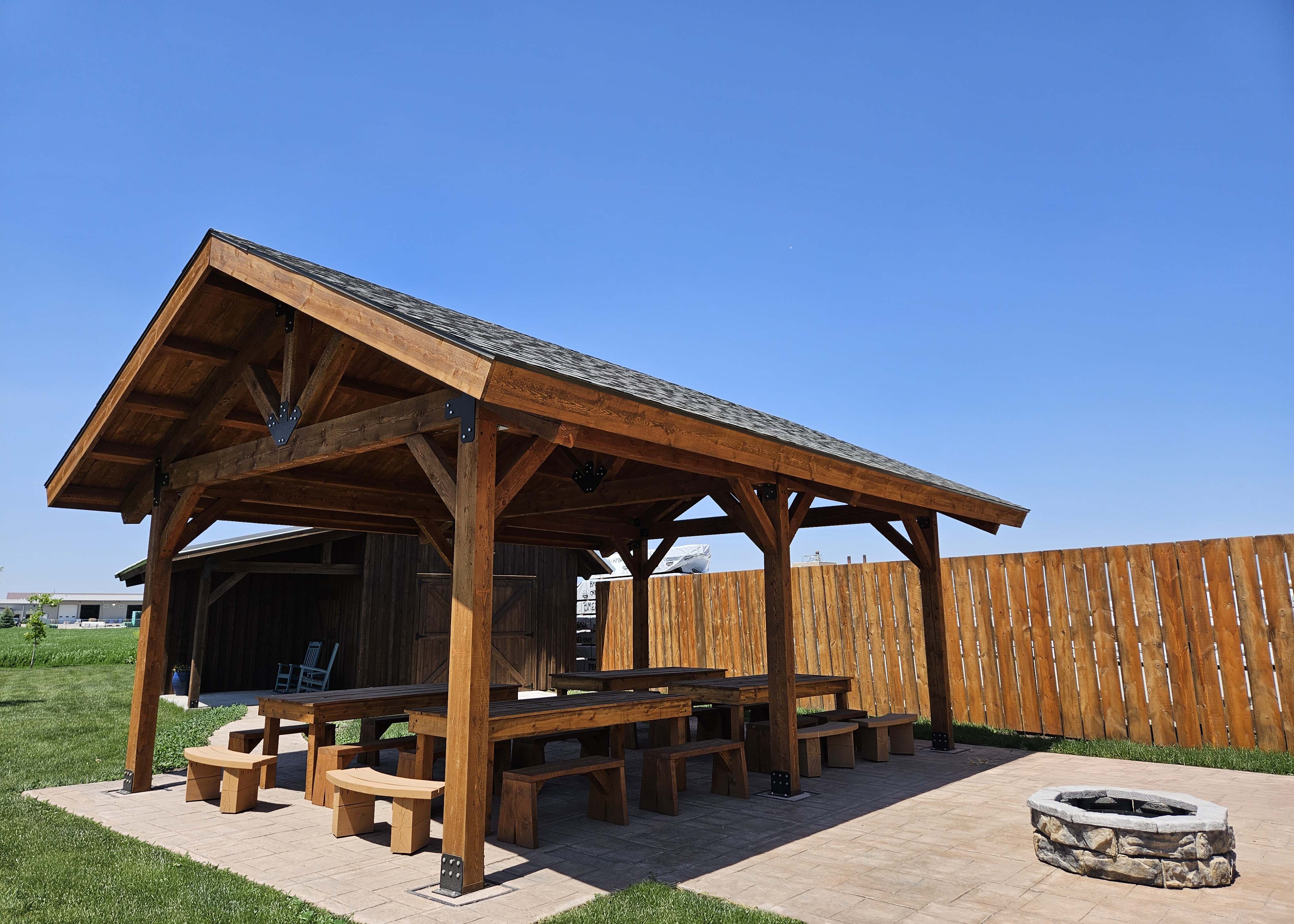 Legacy Post and Beam Completes Onsite Post and Beam Pavilion, Inviting ...
