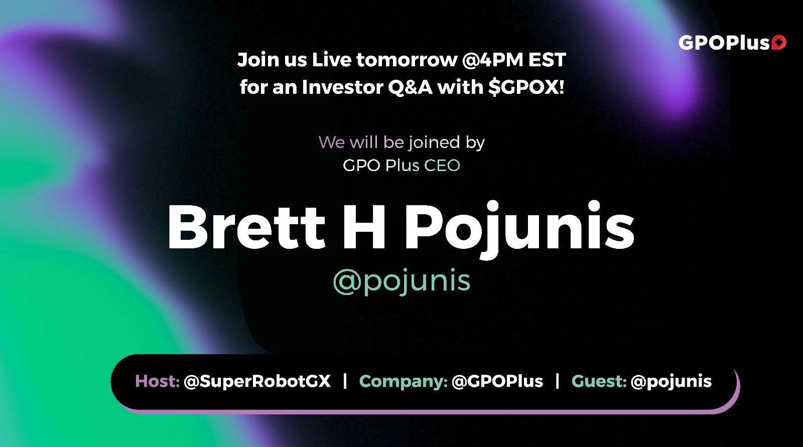 GPO Plus, Inc. To Participate in a Live Investor Q&A to Review Recent ...