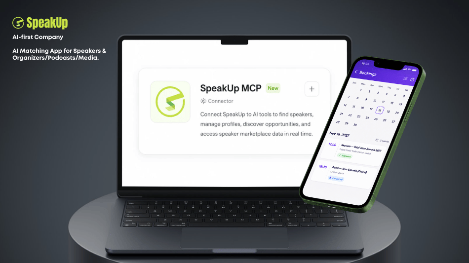SpeakUp Launches AI-Native Speaker Booking via MCP