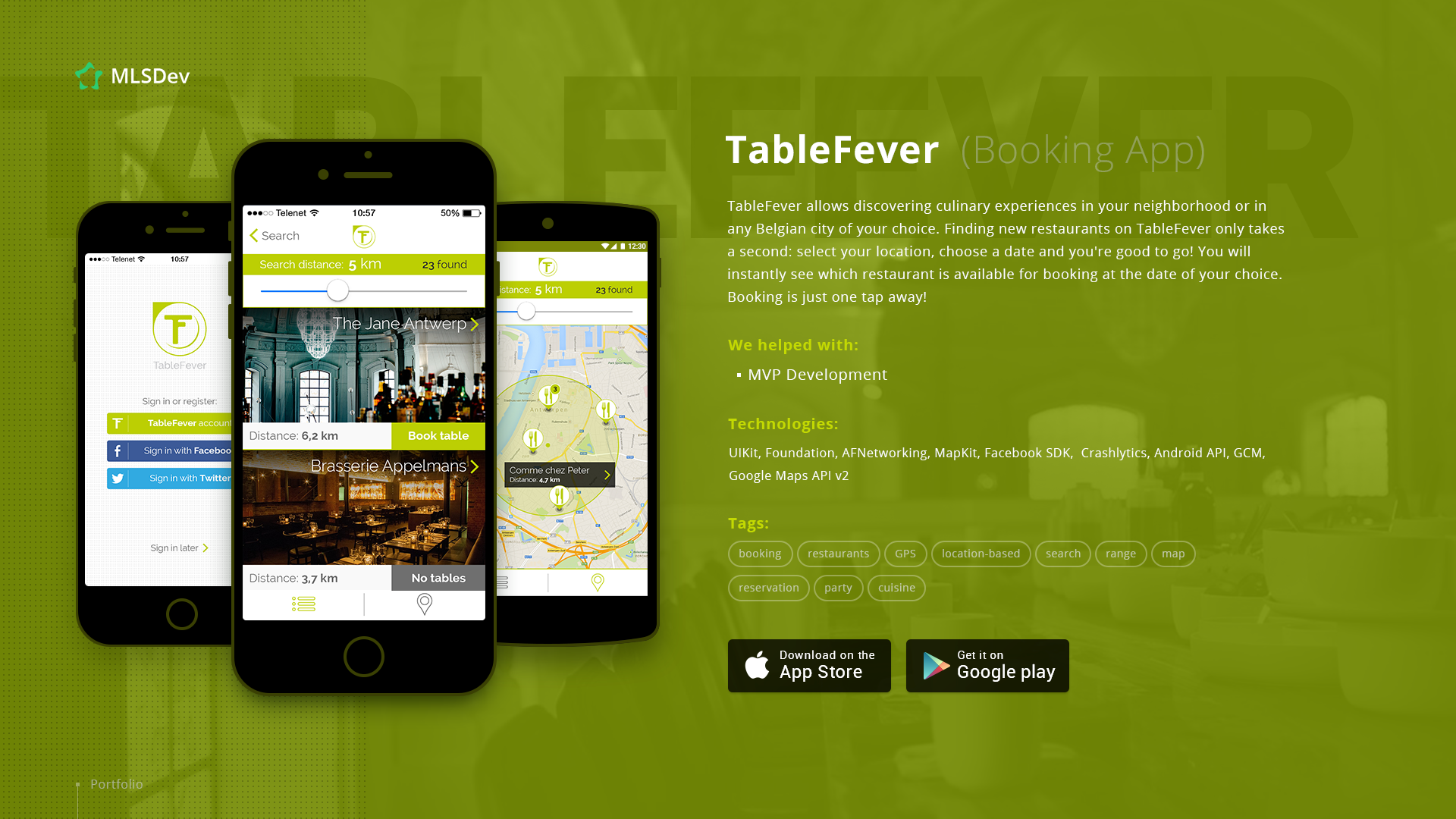 TableFever - MLSDev solution | Aciety