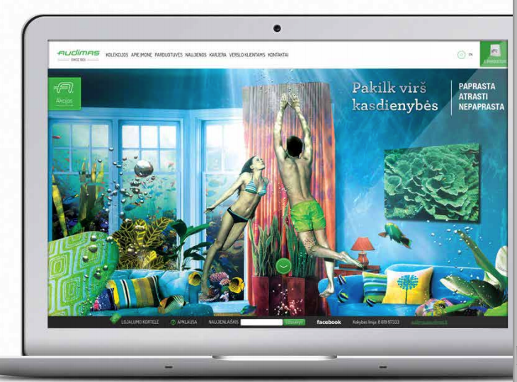 Audimas website - adeo web solution - Aciety