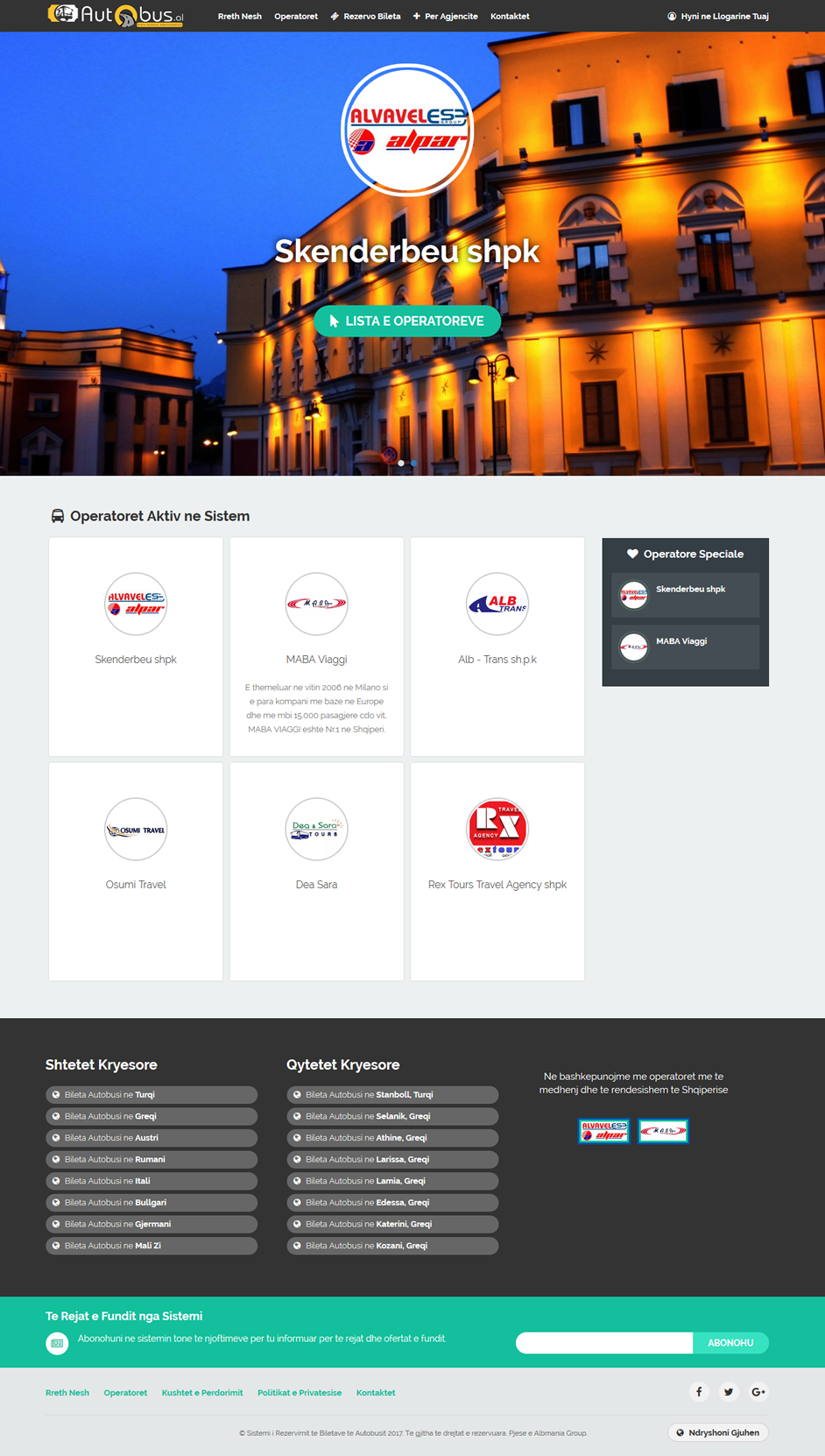 Autobus Albania - Pixelfind SRL solution | Aciety