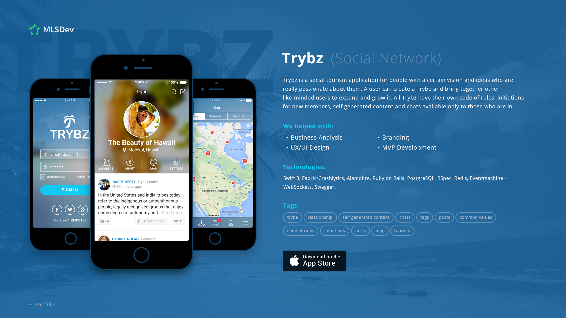 Trybz - MLSDev solution - Aciety