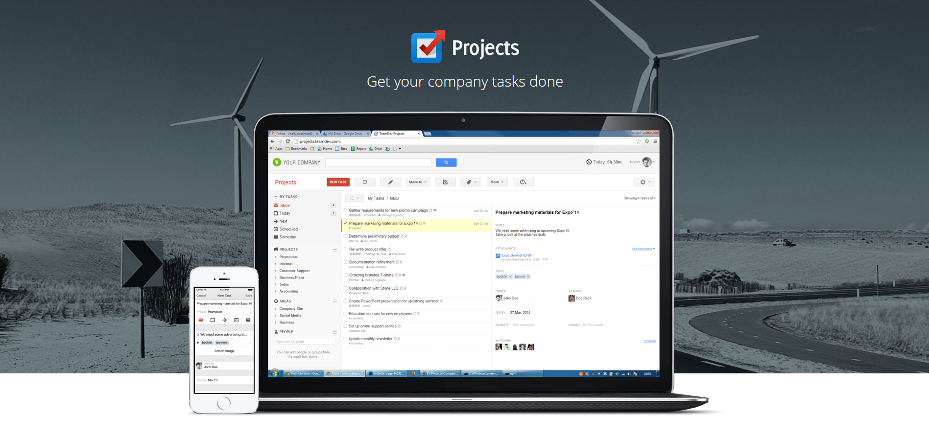 Projects - project management tool - TeamDev Ltd. solution | Aciety