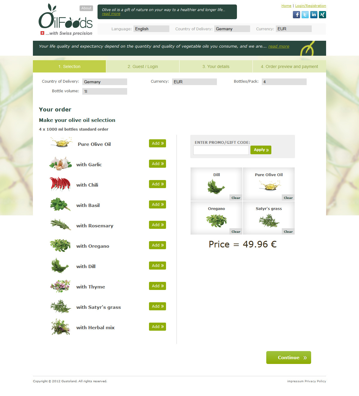 Boutique E-commerce Website for OilFoods - Devision solution | Aciety