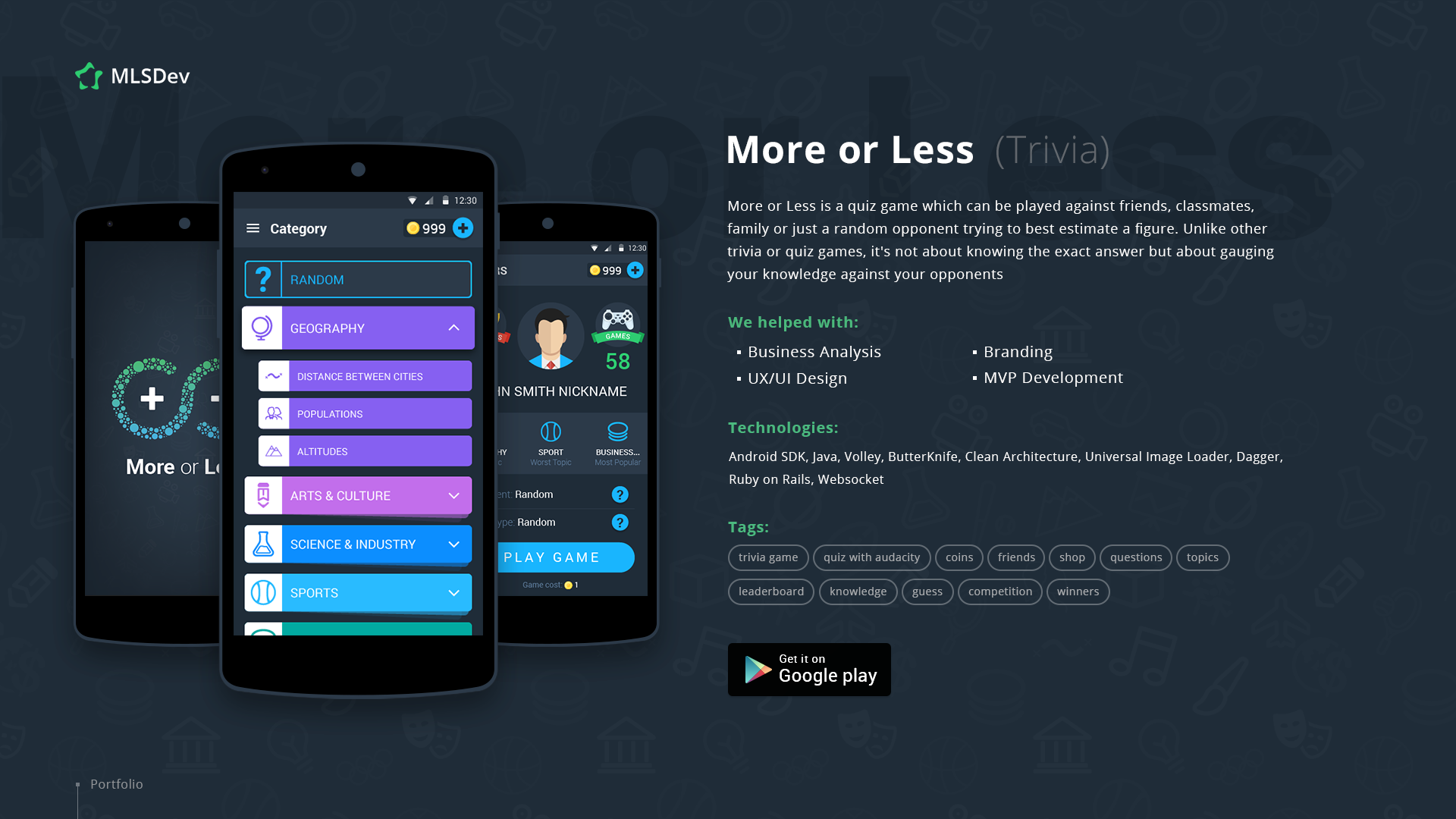 More or Less - MLSDev solution | Aciety