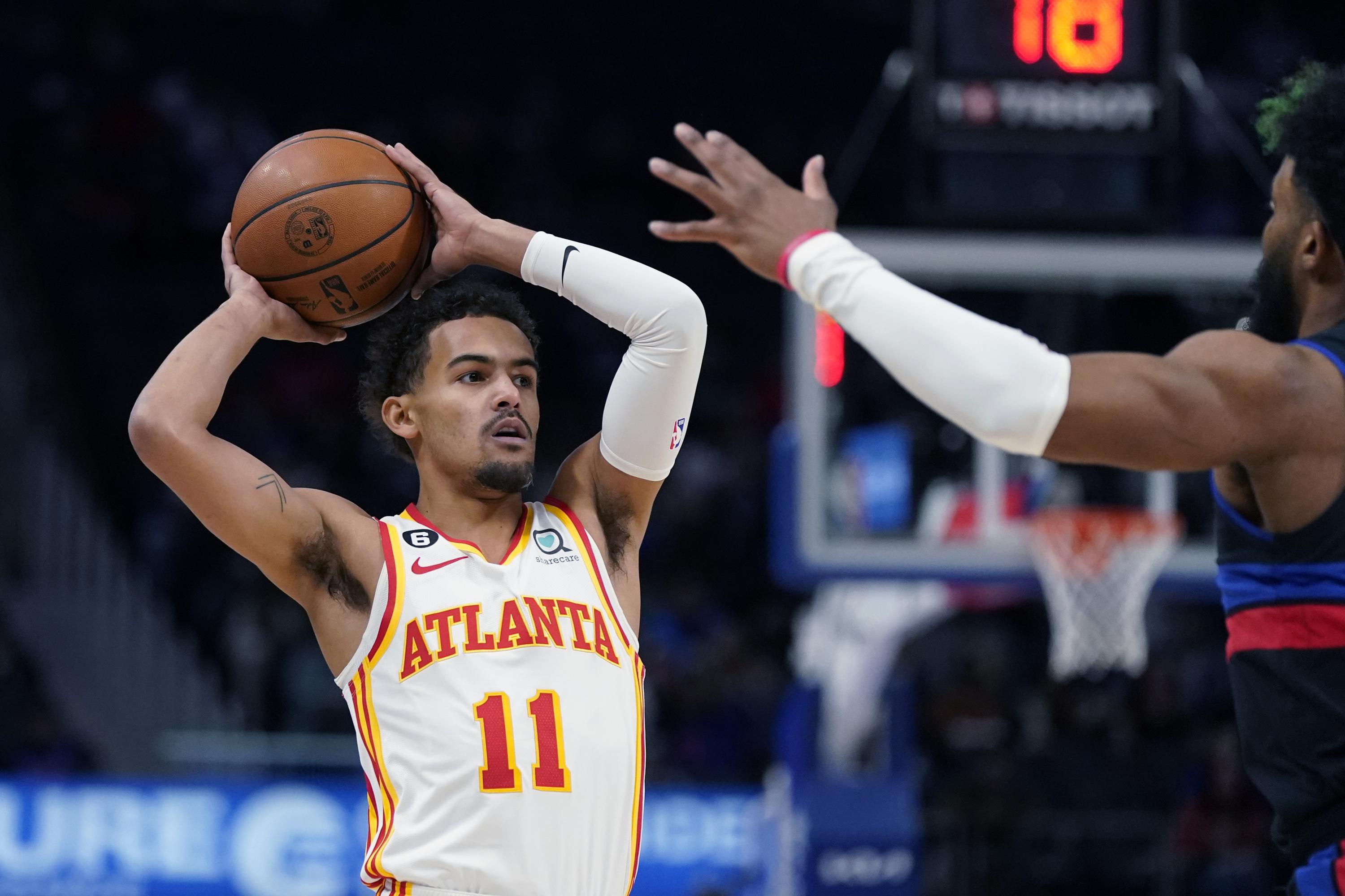 Trae Young scores 35 points, Hawks beat Pistons 118-113 | AP News