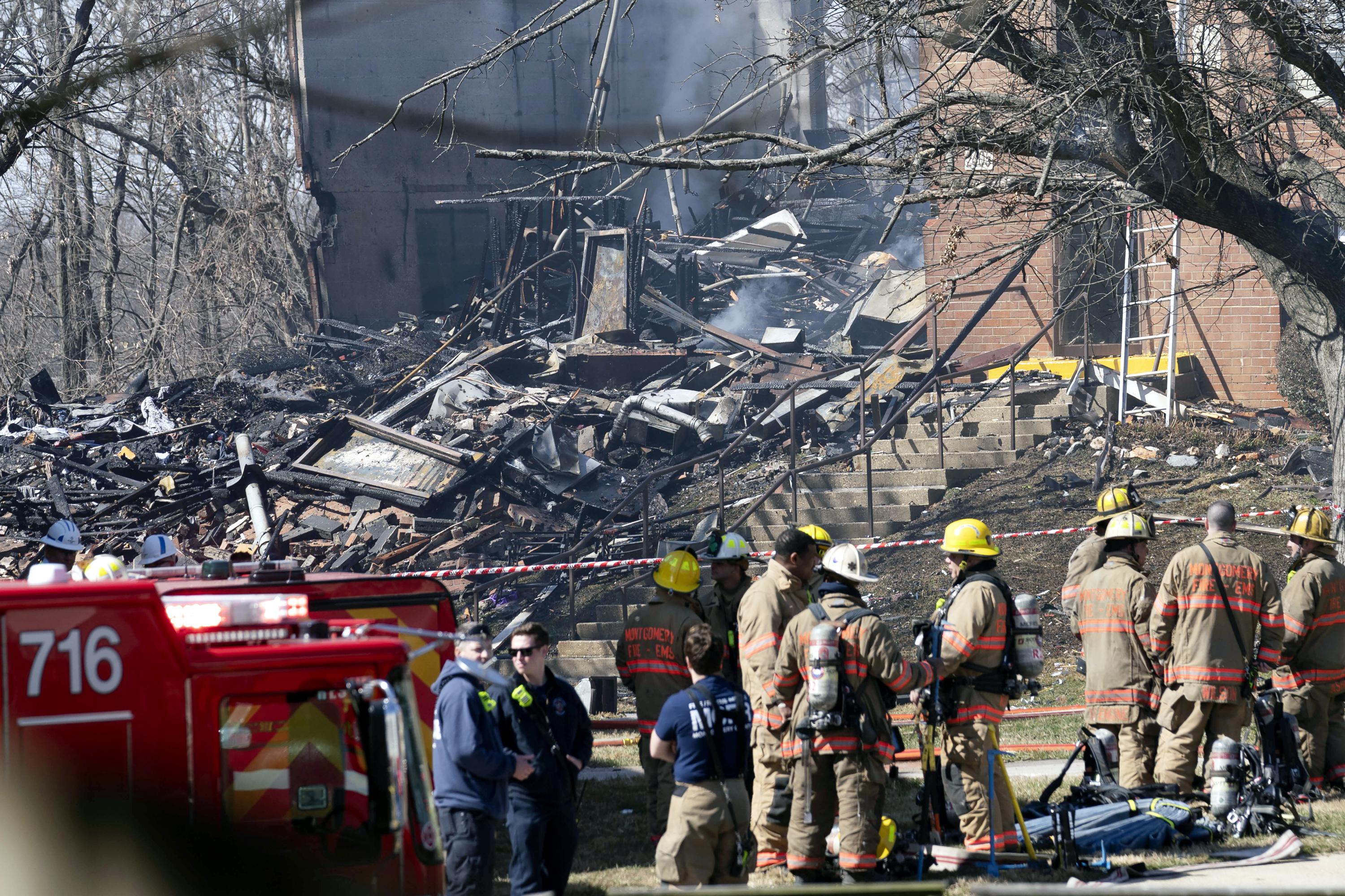 Fire chief: Cut gas pipe found in basement after explosion | AP News