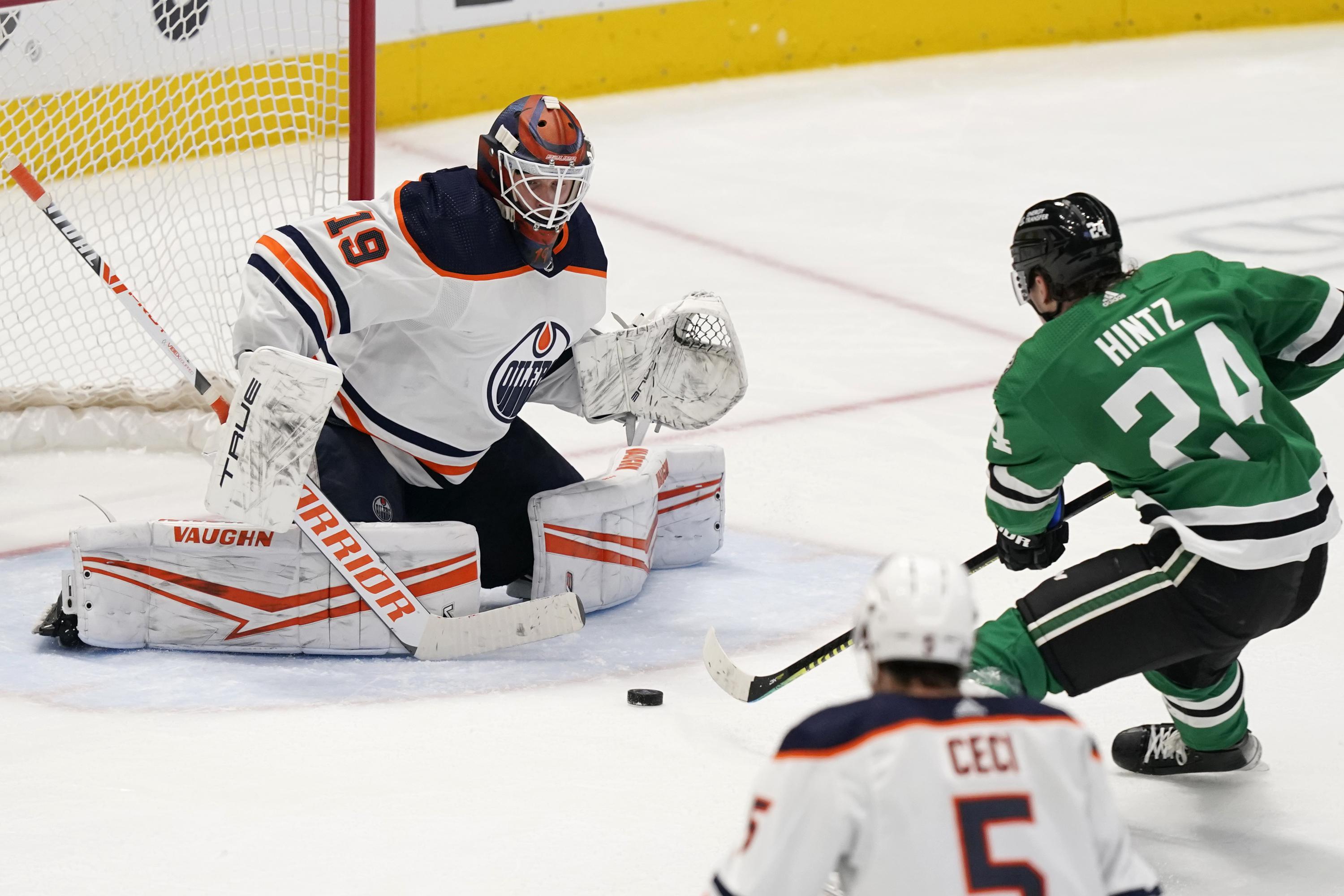 Stars defeat Edmonton; Oilers' 1st loss after scoring first | AP News
