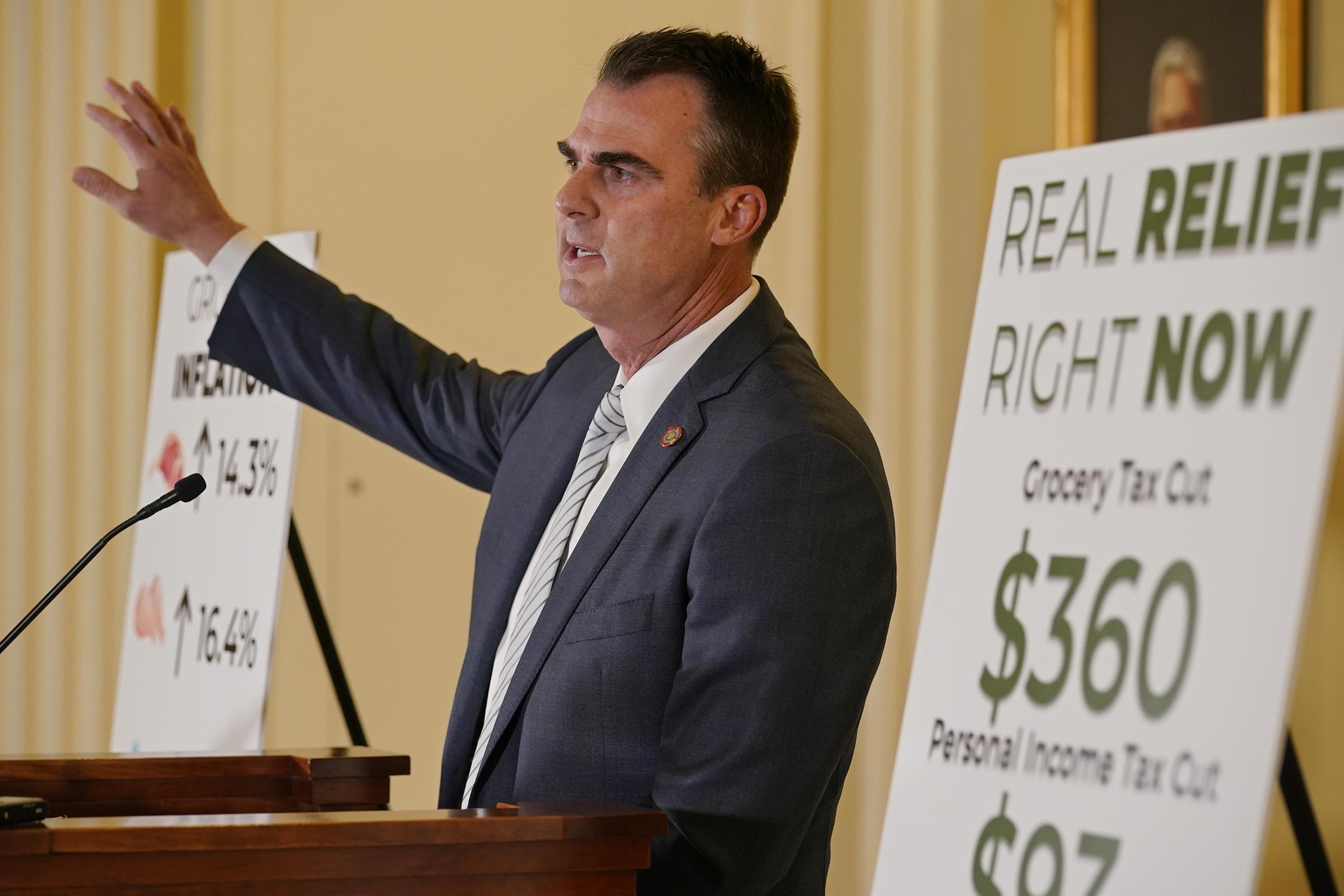 Oklahoma governor vetoes key parts of legislative budget | AP News