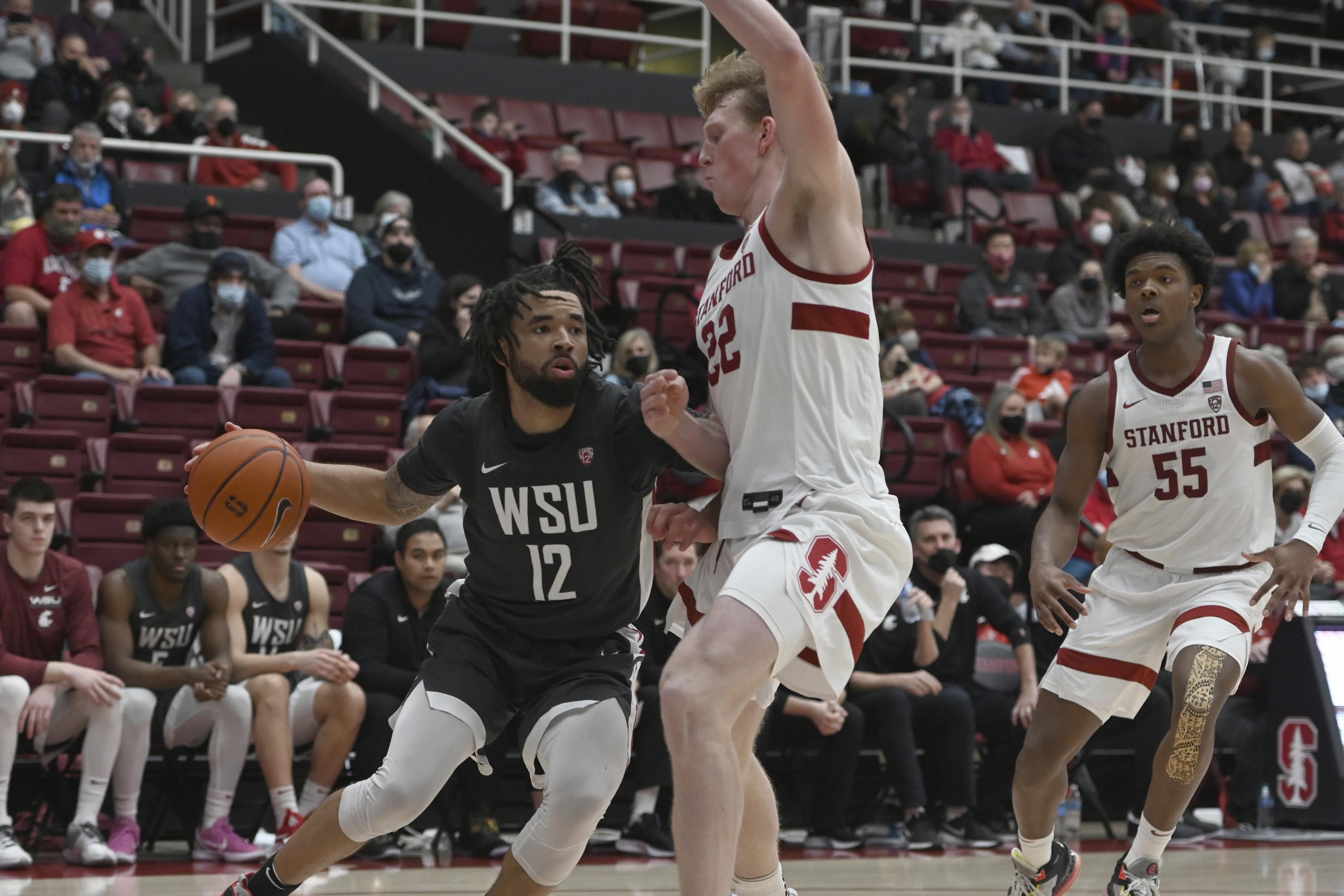 Washington State wins 4th straight, beats Stanford 66-60 | AP News