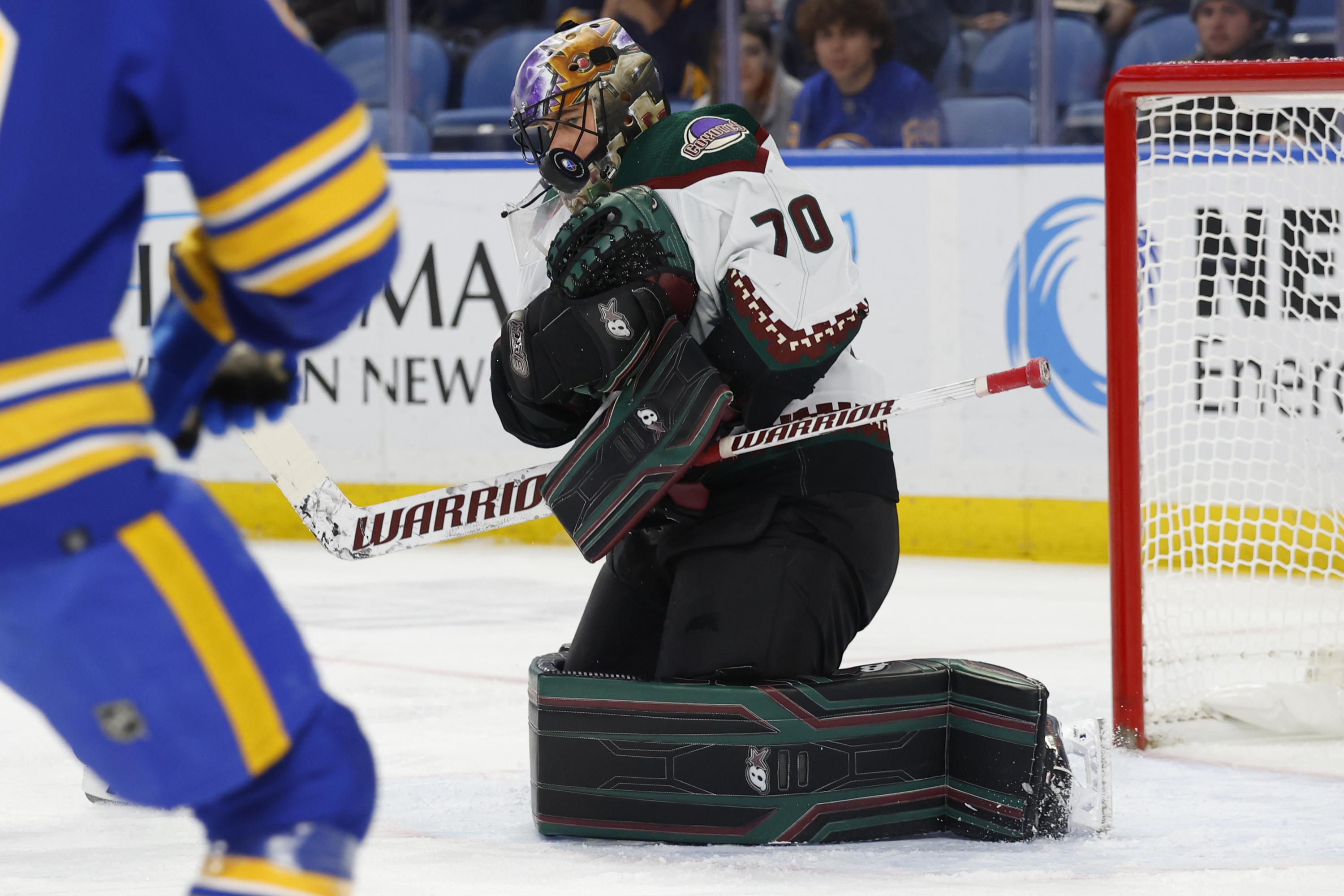 Vejmelka sharp in goal, Coyotes beat Sabres 4-1 | AP News