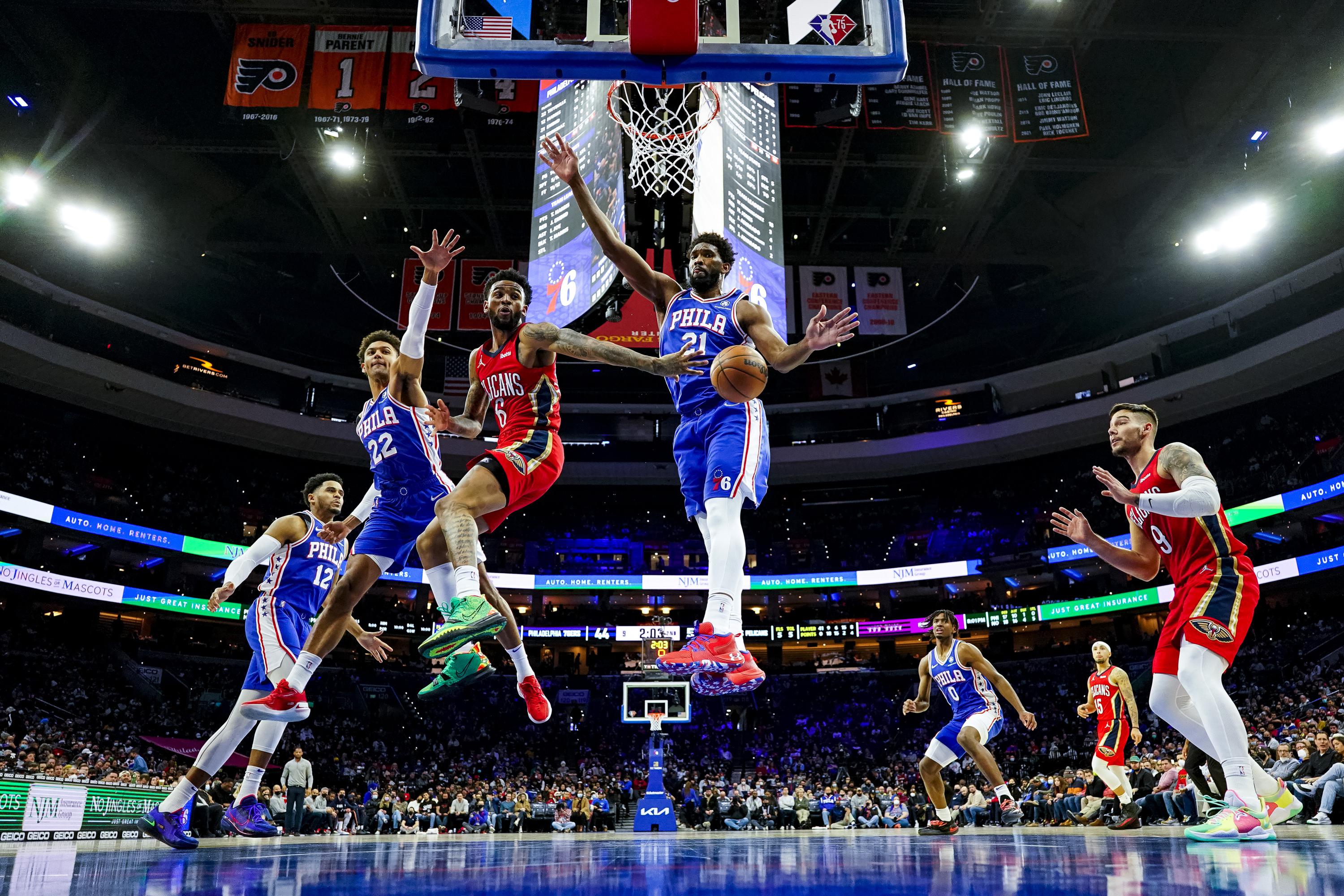 Embiid leads 76ers past short-handed Pelicans, 117-107 | AP News
