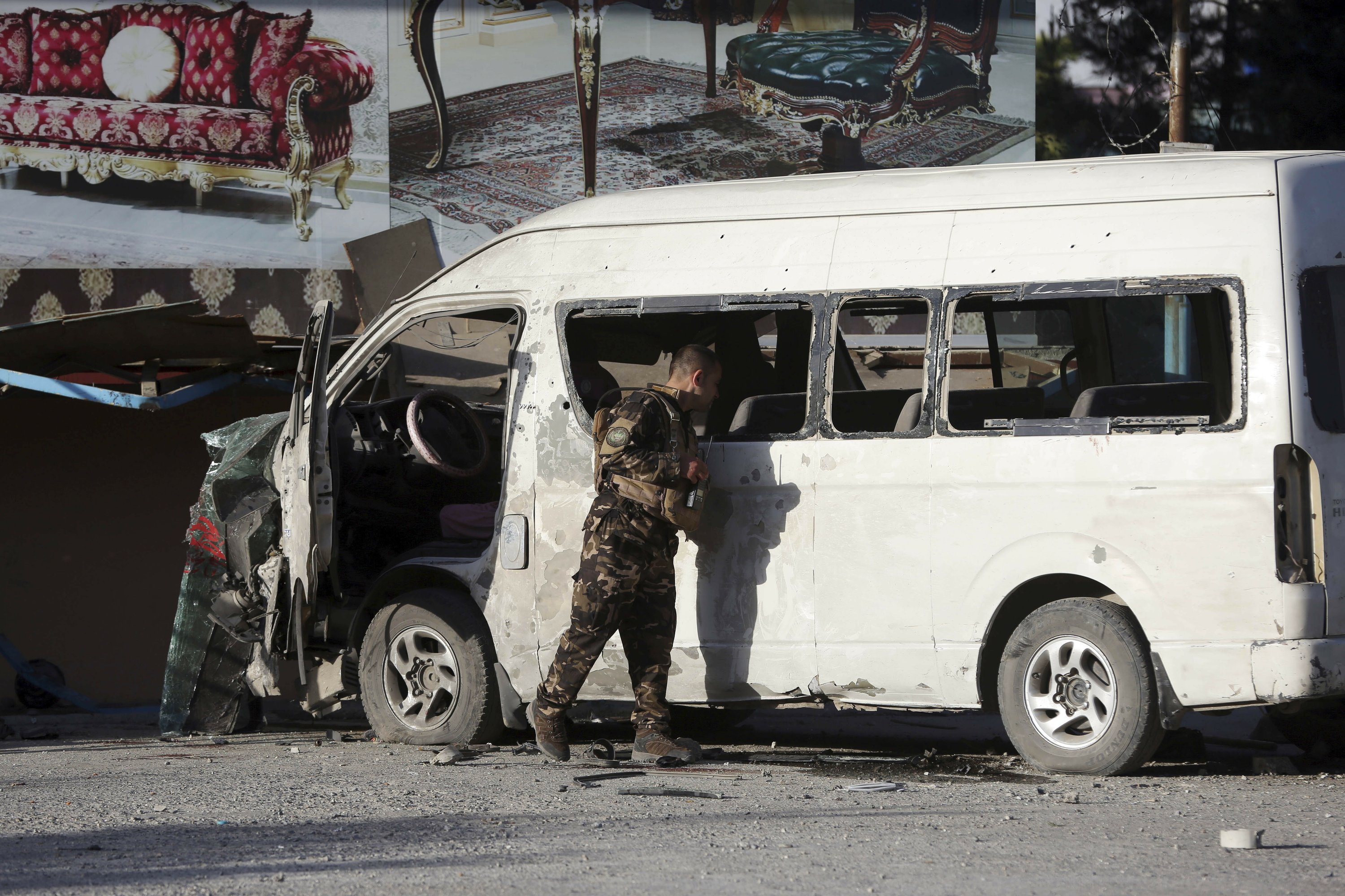 IS claims Afghan bus attack; civilians killed in new clashes | AP News