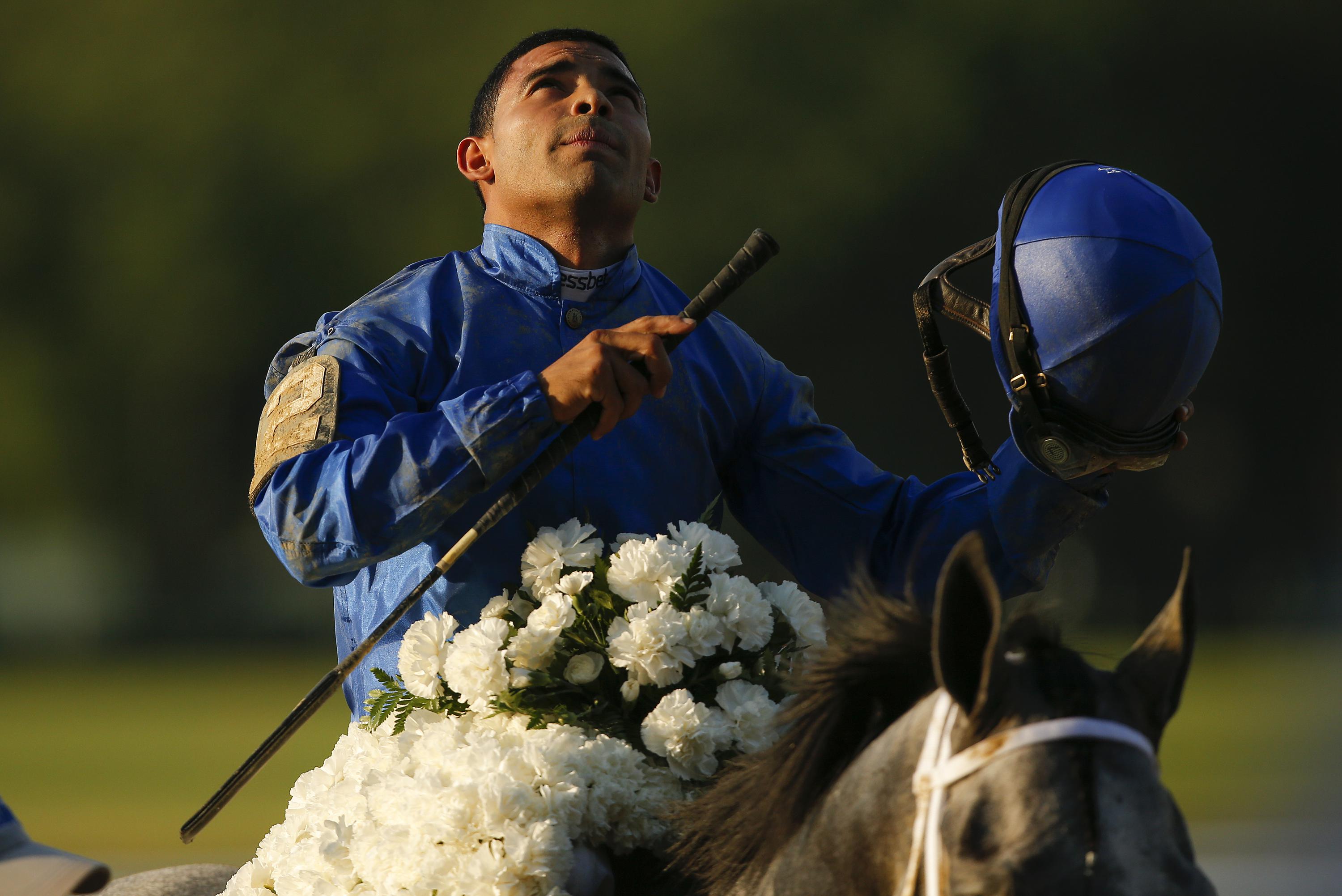 Jockey Luis Saez dedicates Belmont Stakes win to brother | AP News