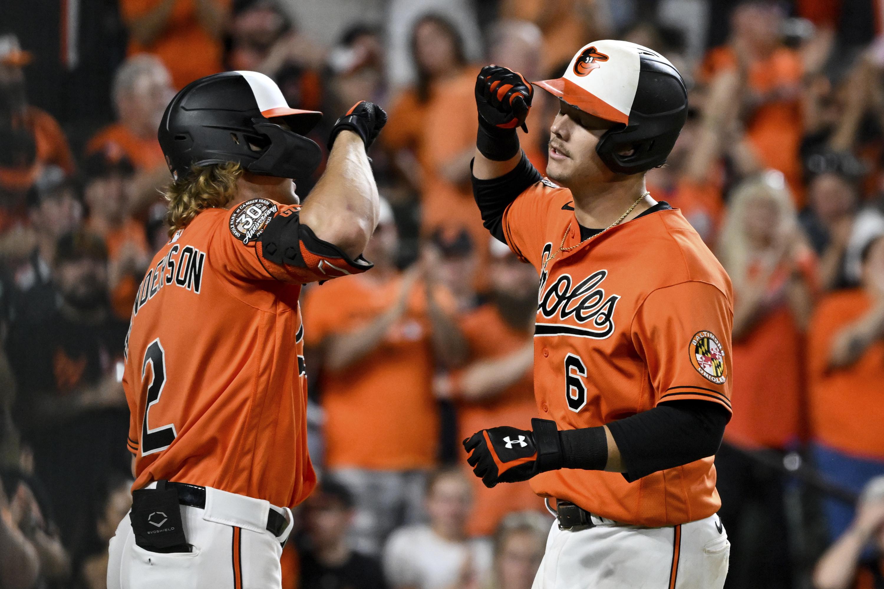 Mountcastle hits two of Orioles' 5 HRs in 8-1 win over A's | AP News