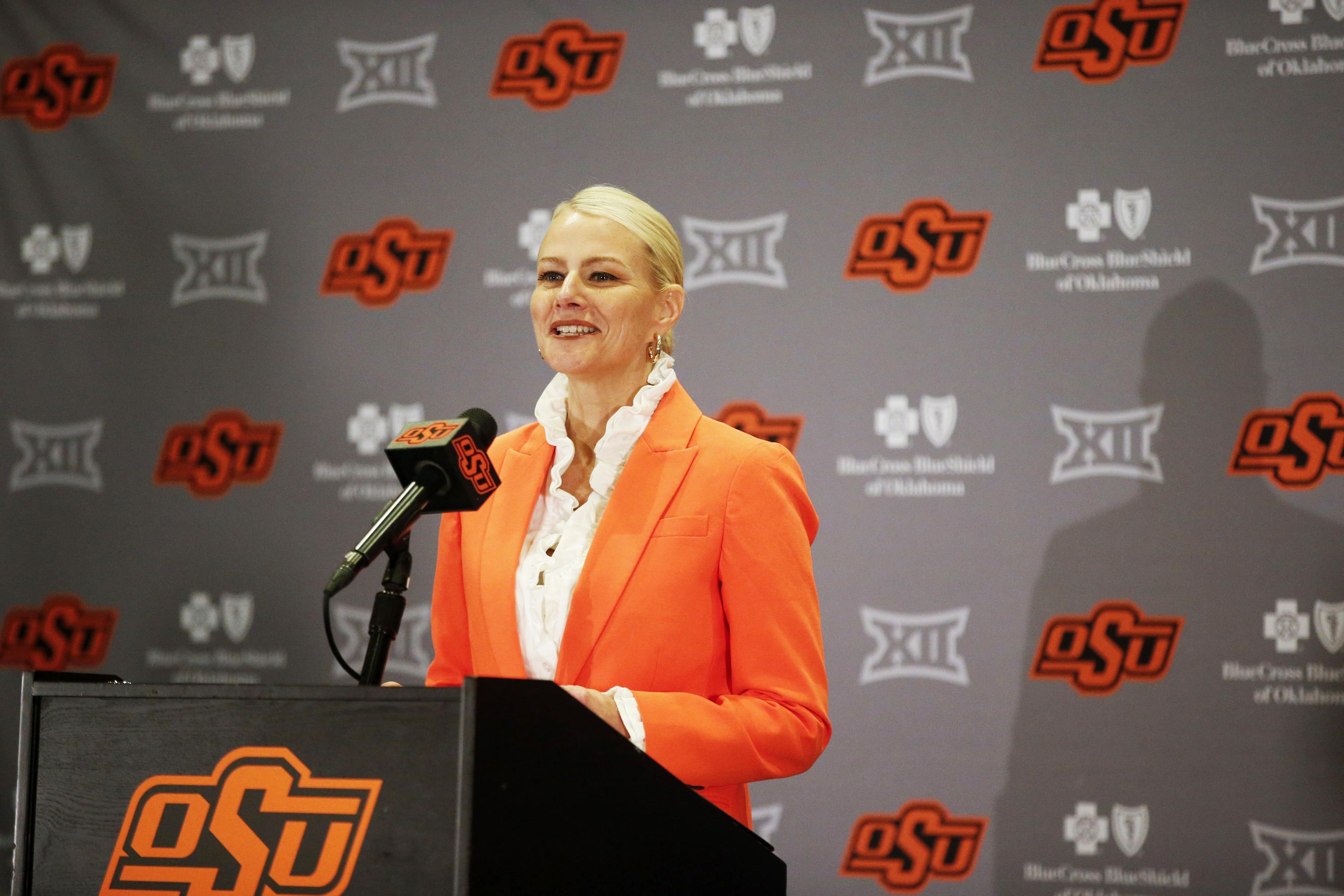 Shrum starts post as president of Oklahoma State University | AP News