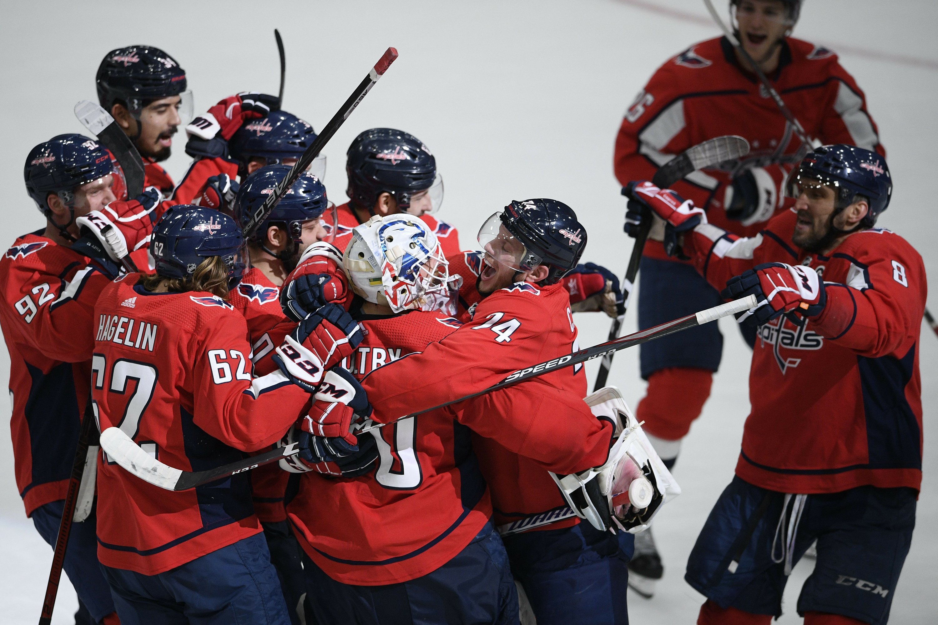 Eller's goal completes Capitals' stunning OT win over Sharks | AP News