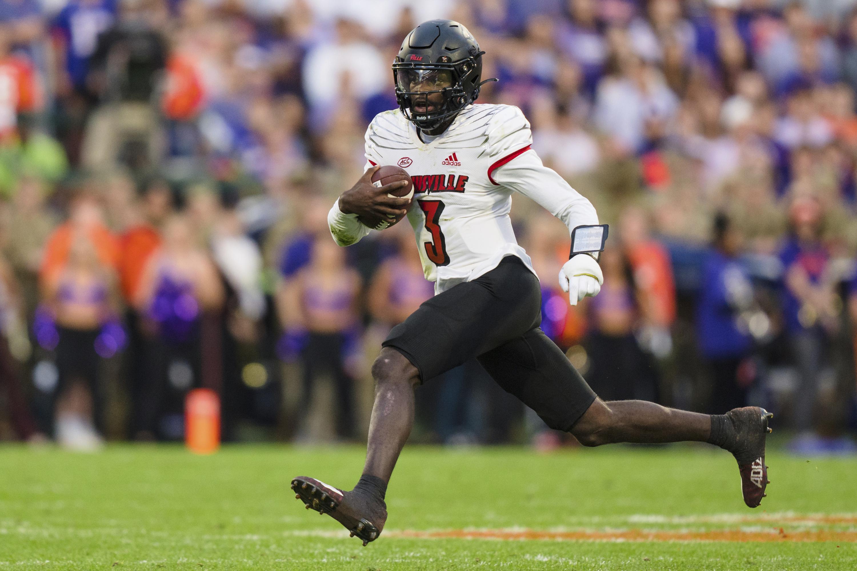 Louisville QB Cunningham (shoulder) out for home finale | AP News