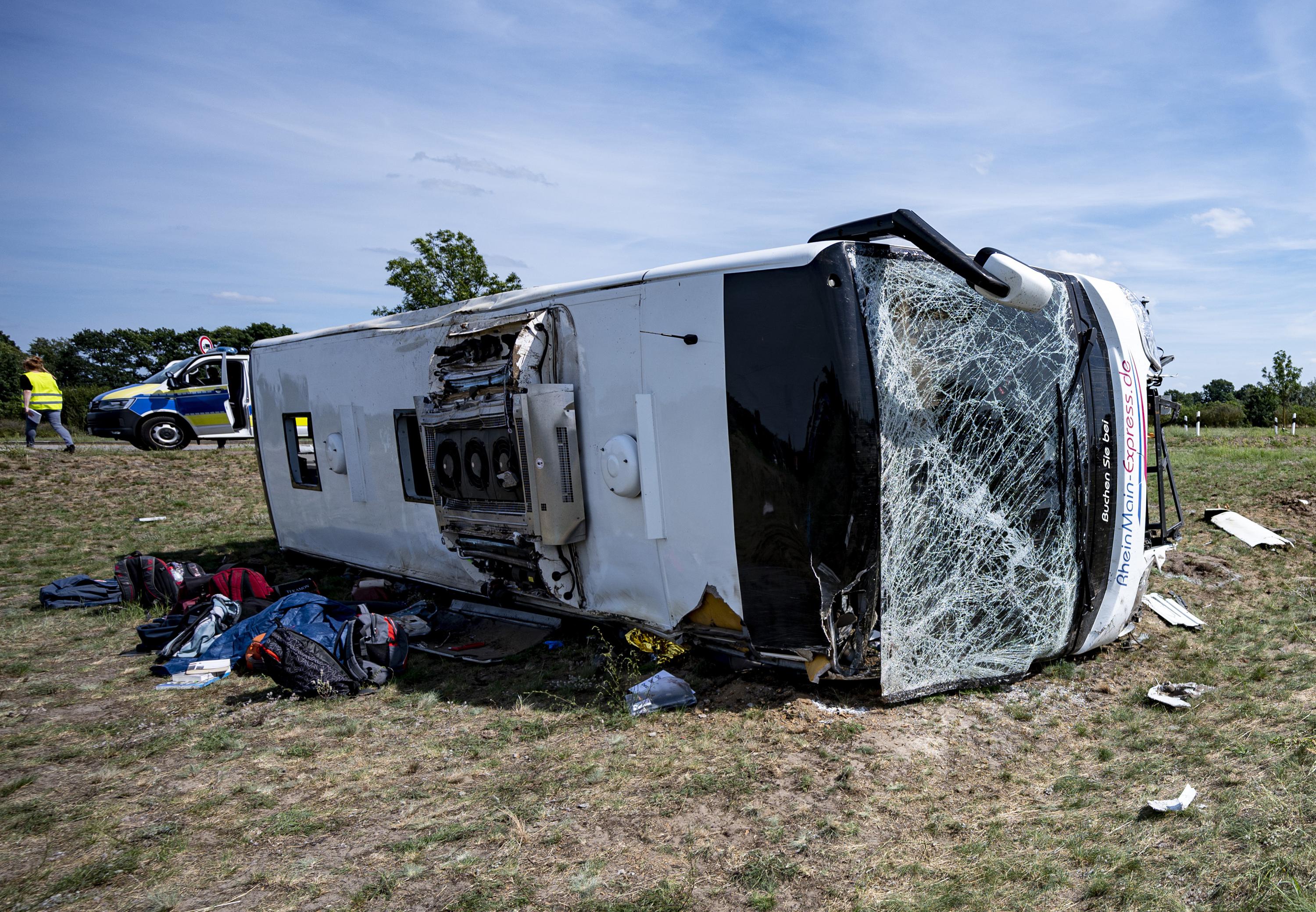 19 injured as Belgrade-Stockholm bus crashes near Berlin | AP News