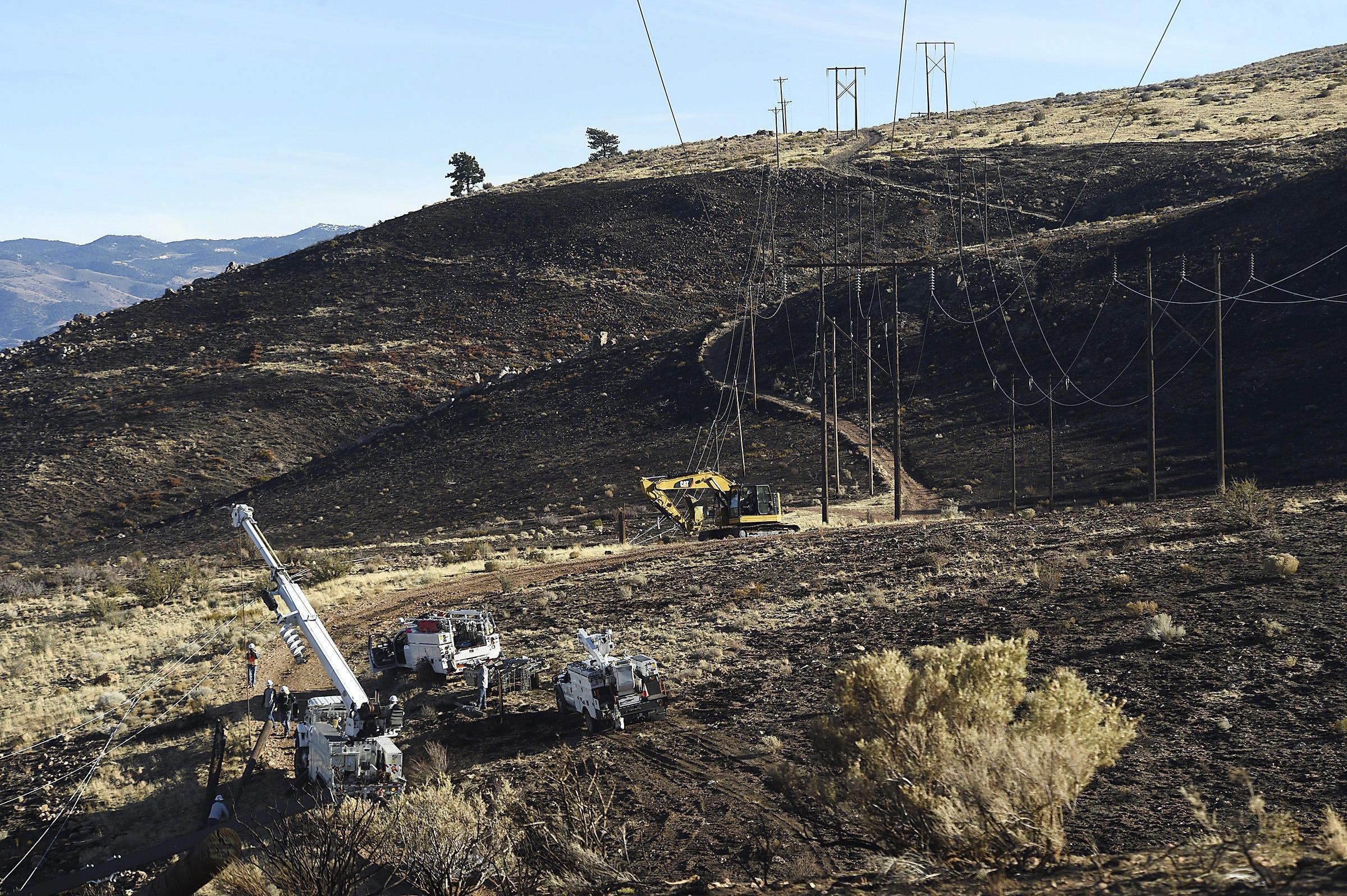 NV Energy to inspect power lines near 2020 Reno wildfire | AP News
