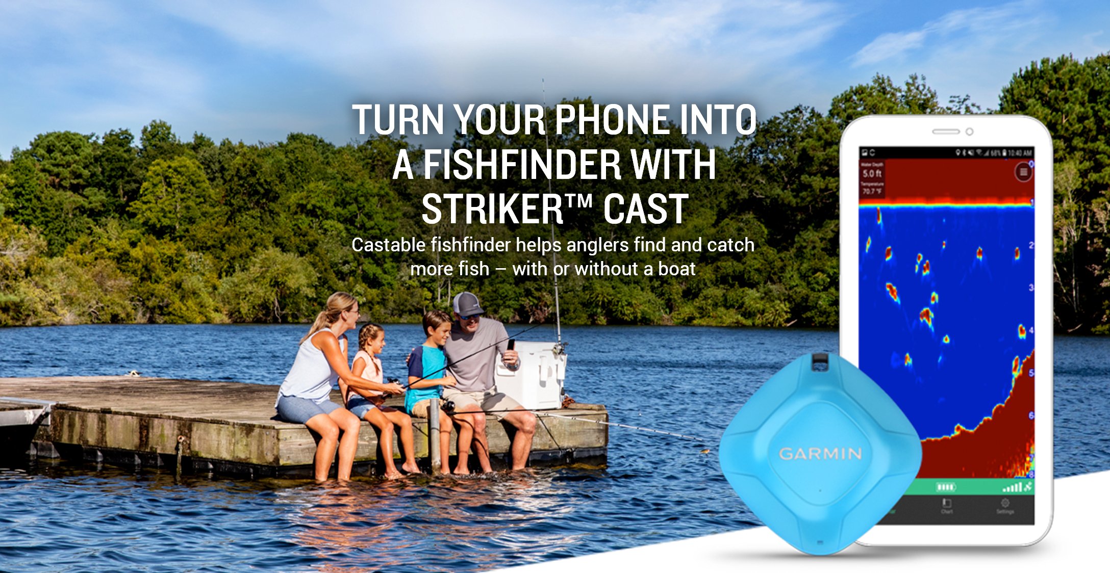 Turn your phone into a fishfinder with Garmin's new STRIKER Cast ...