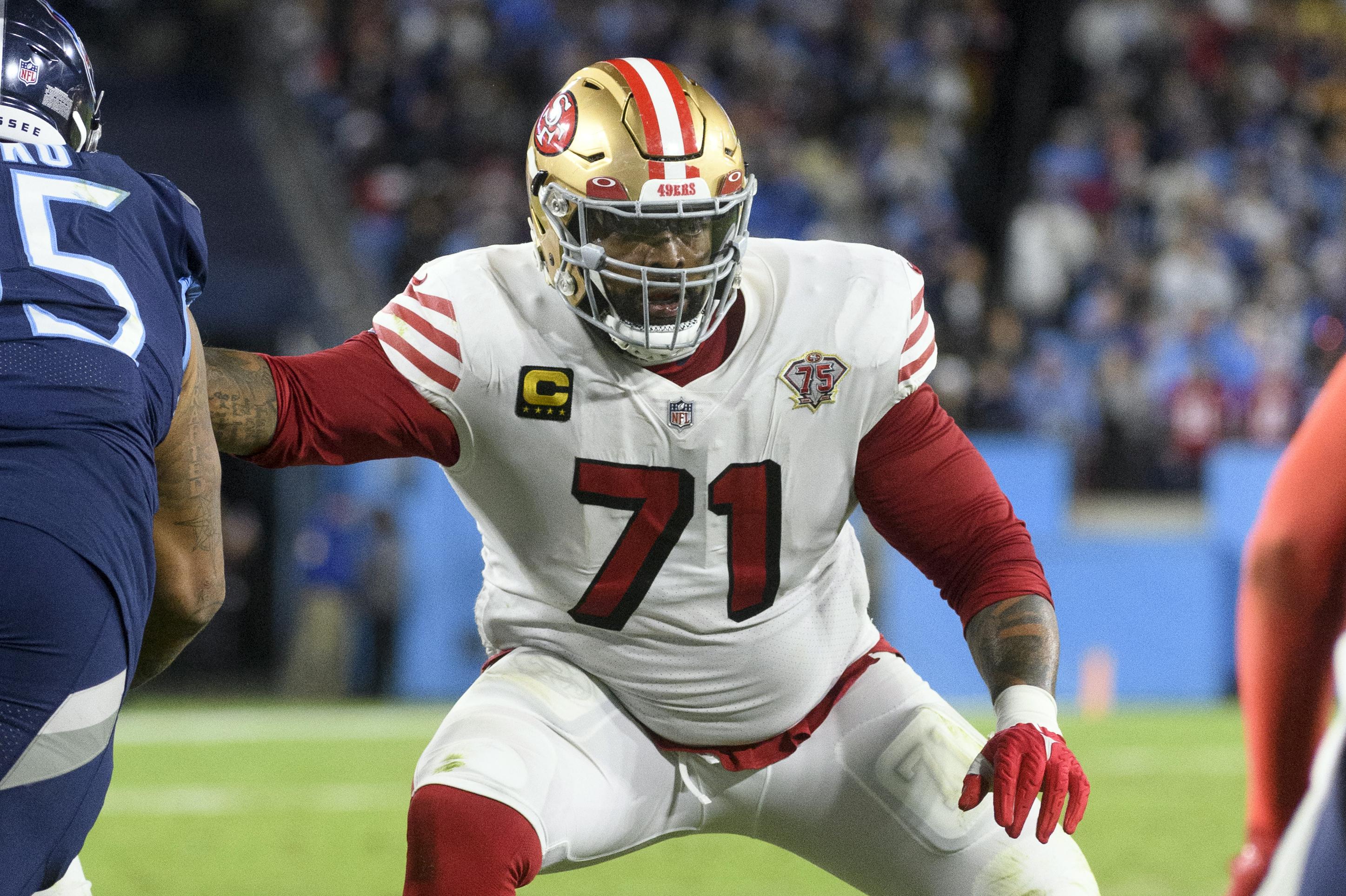 49ers All-Pro LT Trent Williams questionable for title game | AP News