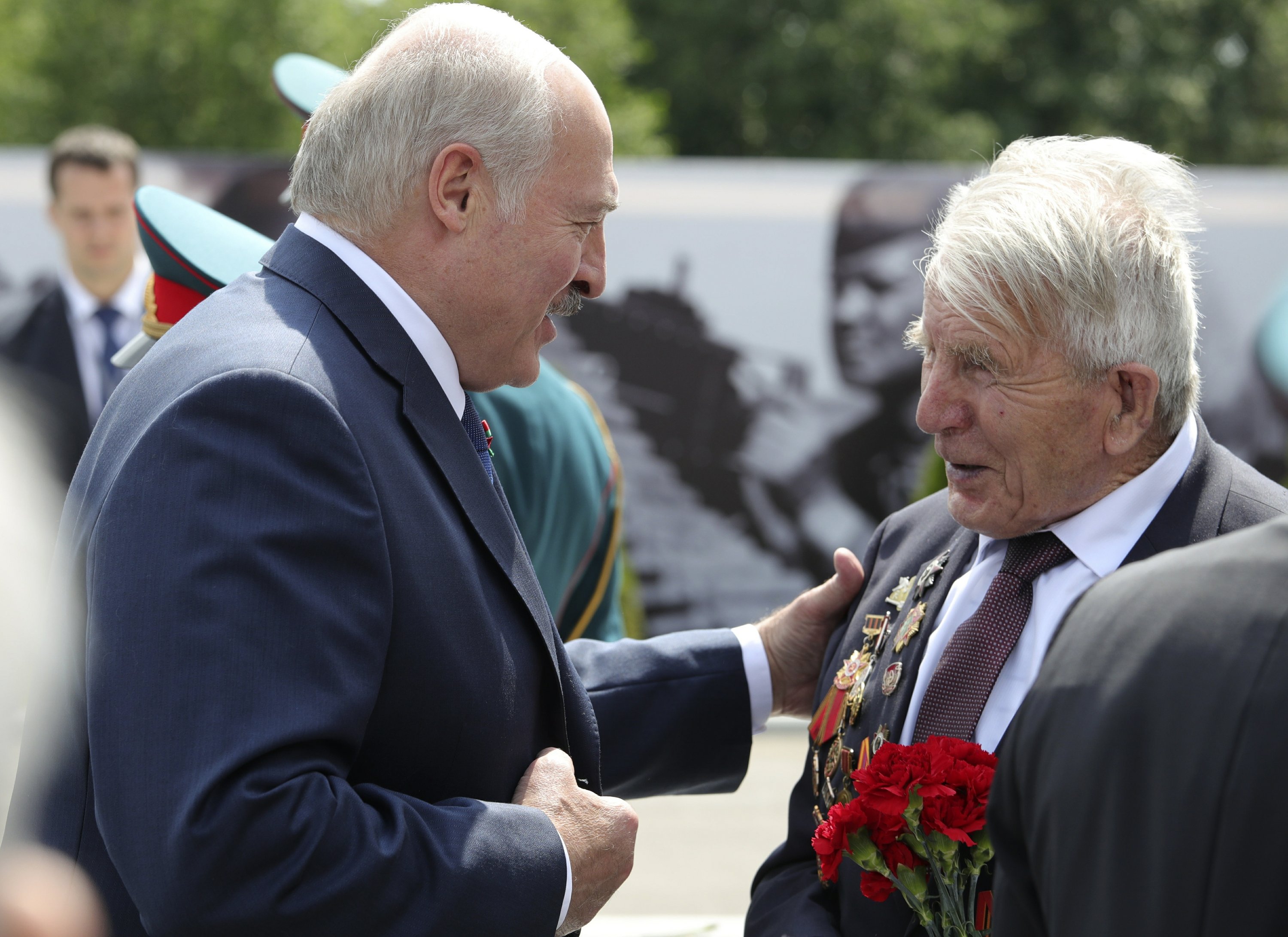 Putin unveils monument to fallen Red Army WWII soldiers | AP News