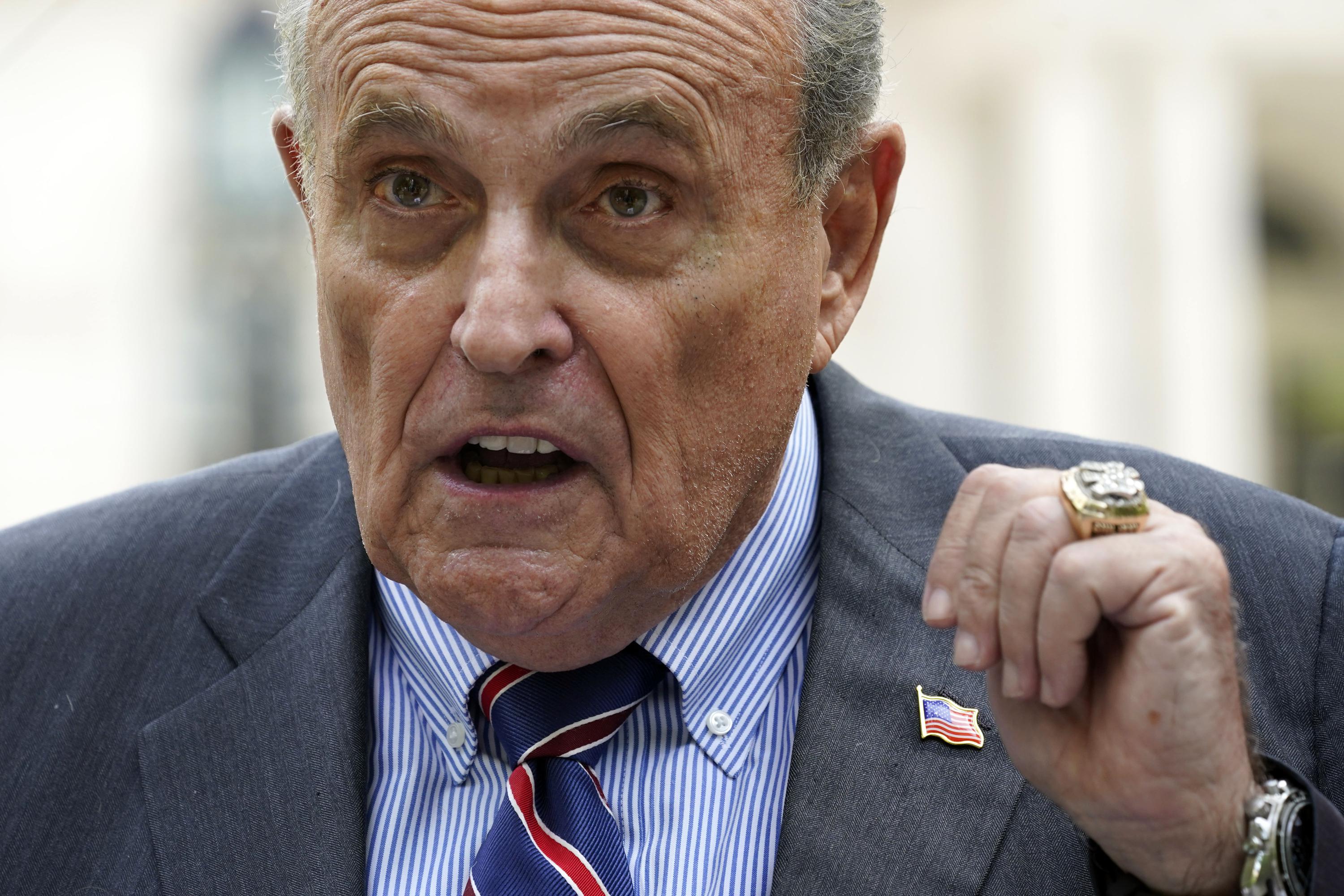 Heckler Charged With Assault After Confronting Rudy Giuliani AP News