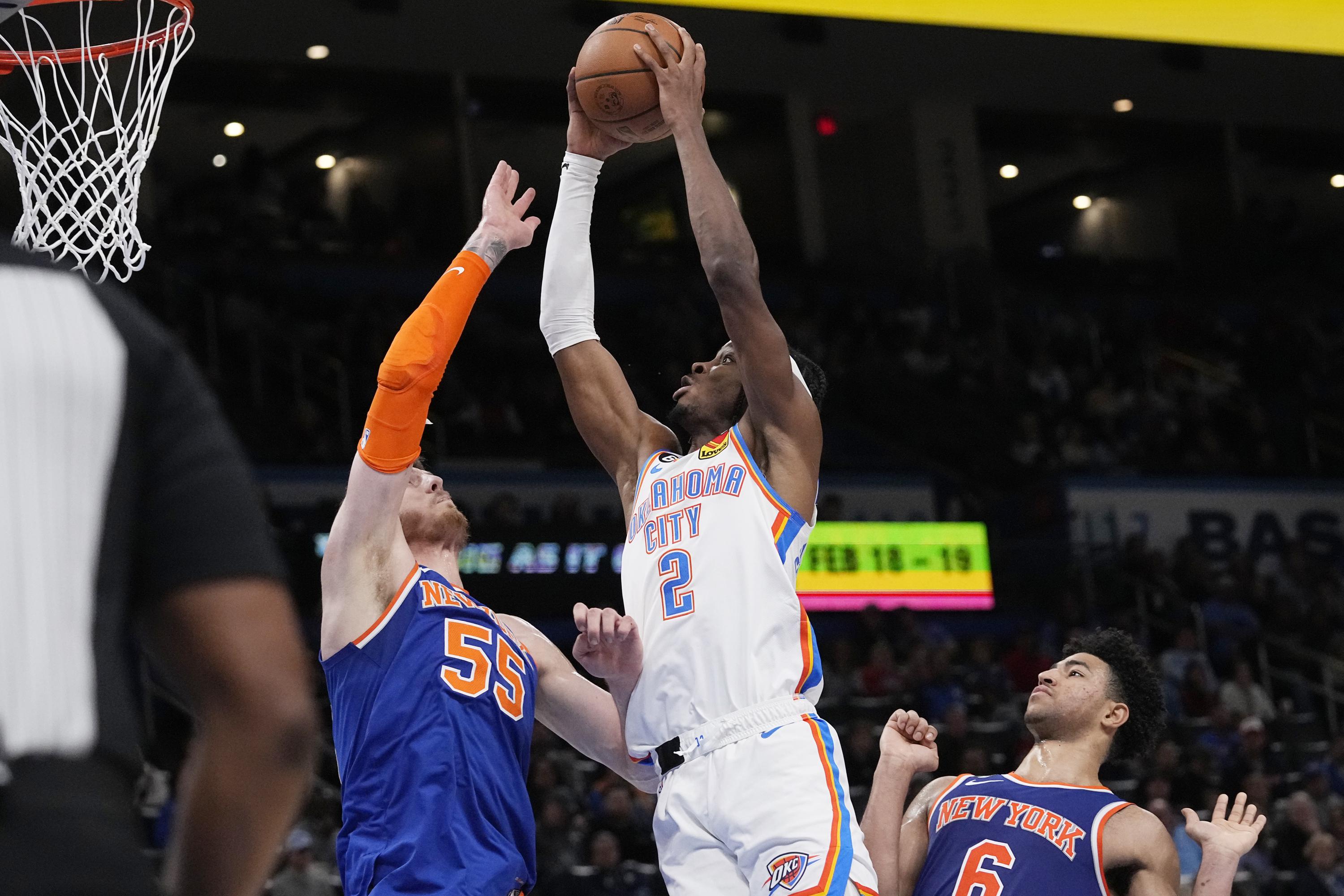 Brunson's 34 points lifts Knicks to 129-119 win over Thunder | AP News