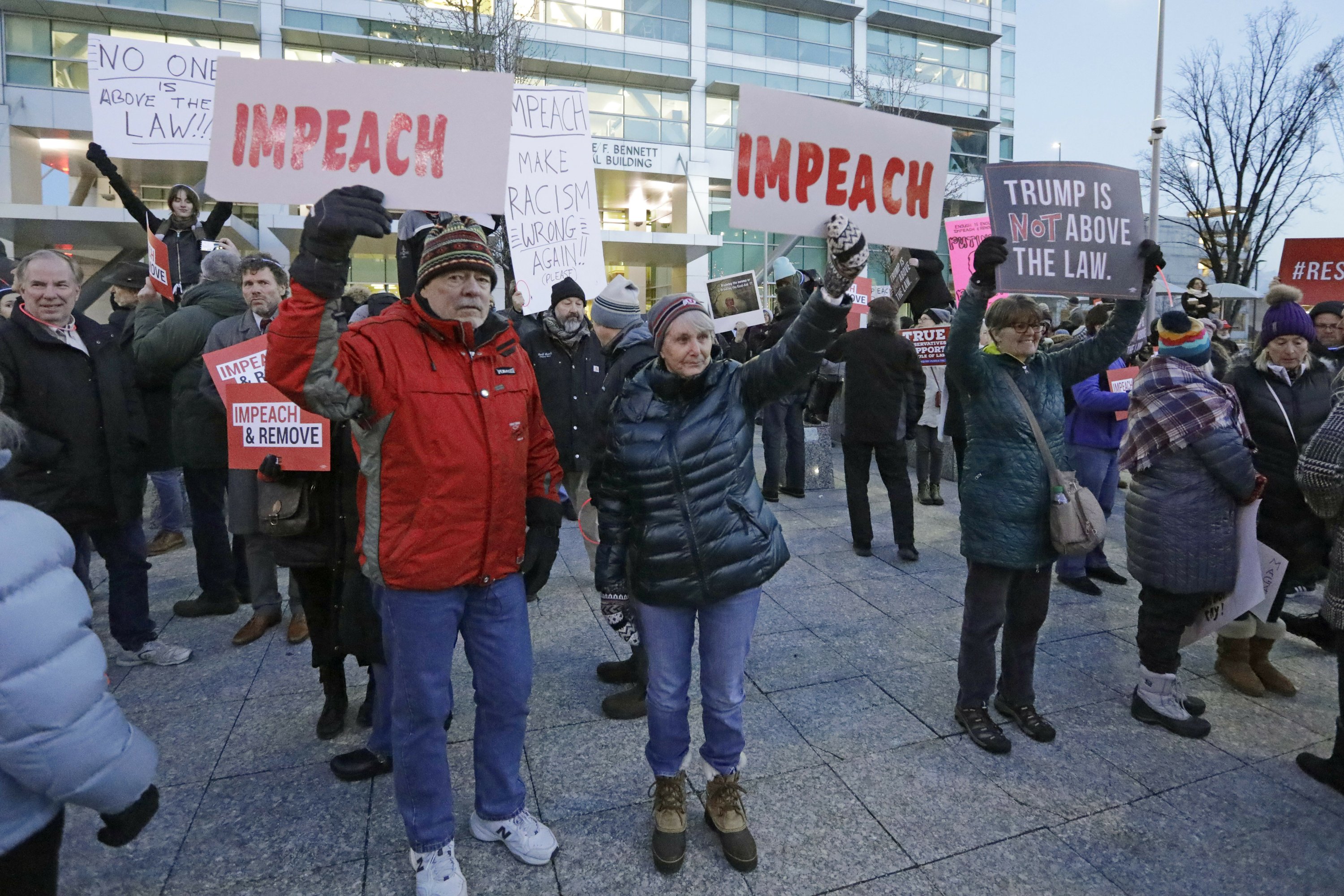 Utah rally supporting Trump impeachment draws hundreds | AP News