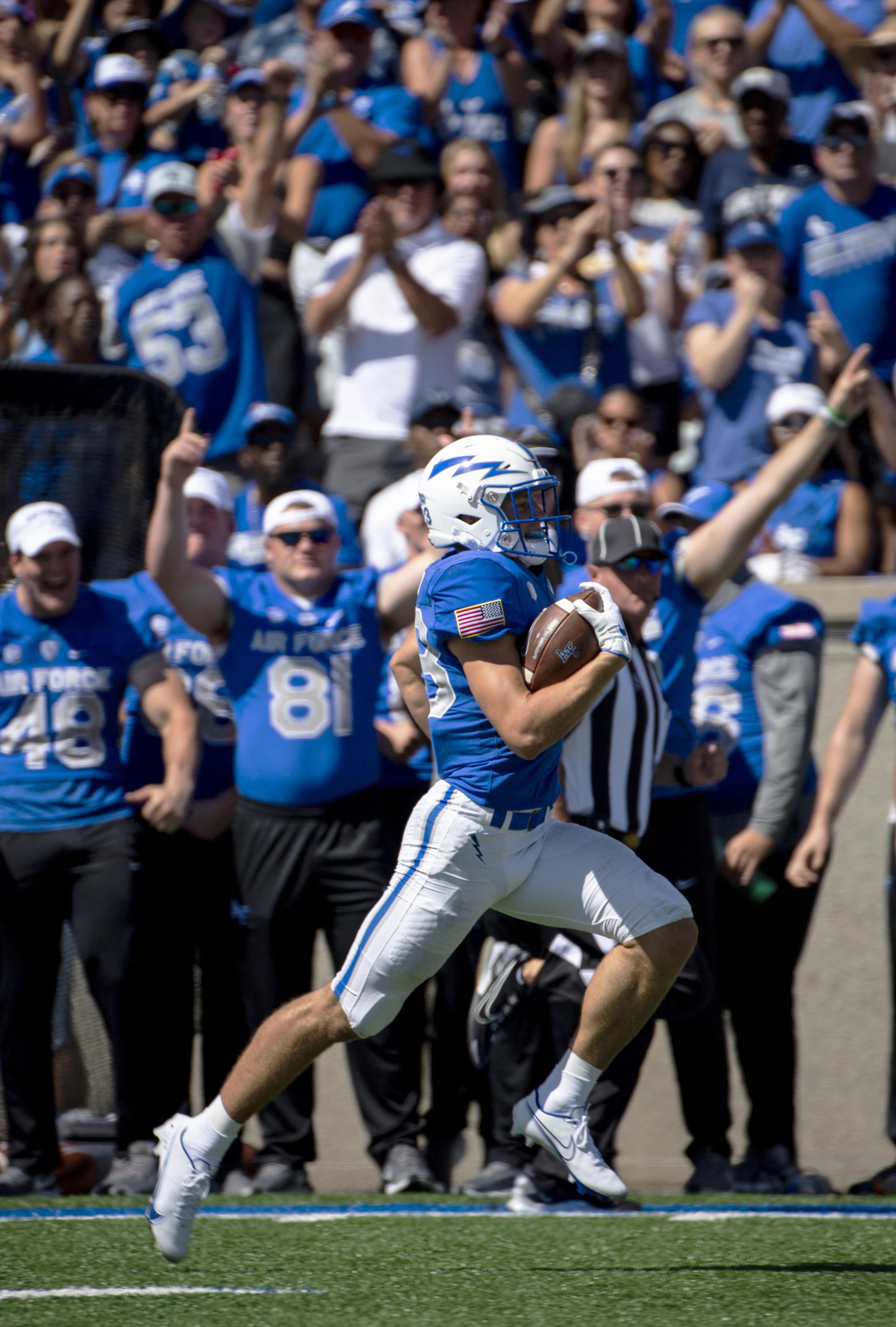 Air Force rushes for 582 yards, 5 TDs in 48-17 win over UNI | AP News