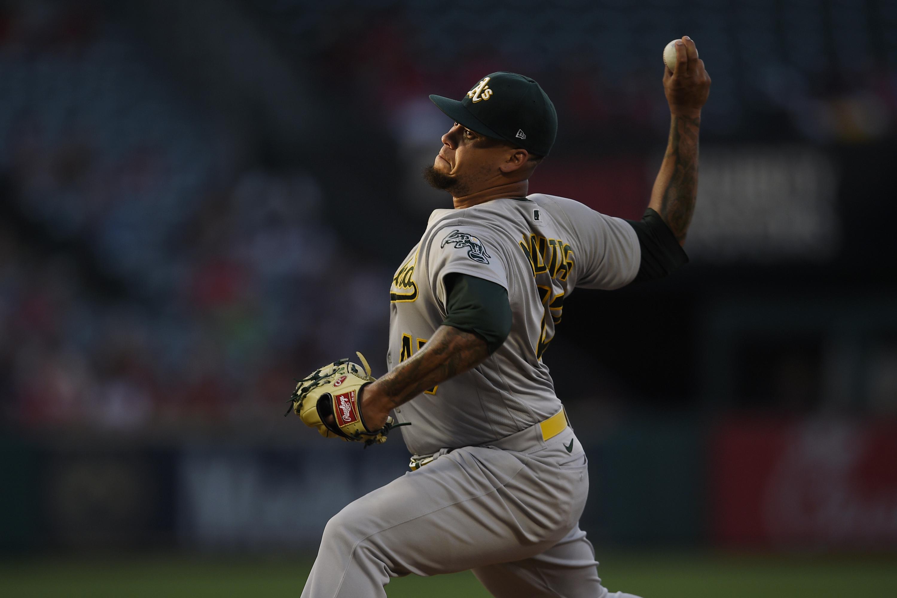 Montas records 10 strikeouts, Athletics beat Angels 4-0 | AP News