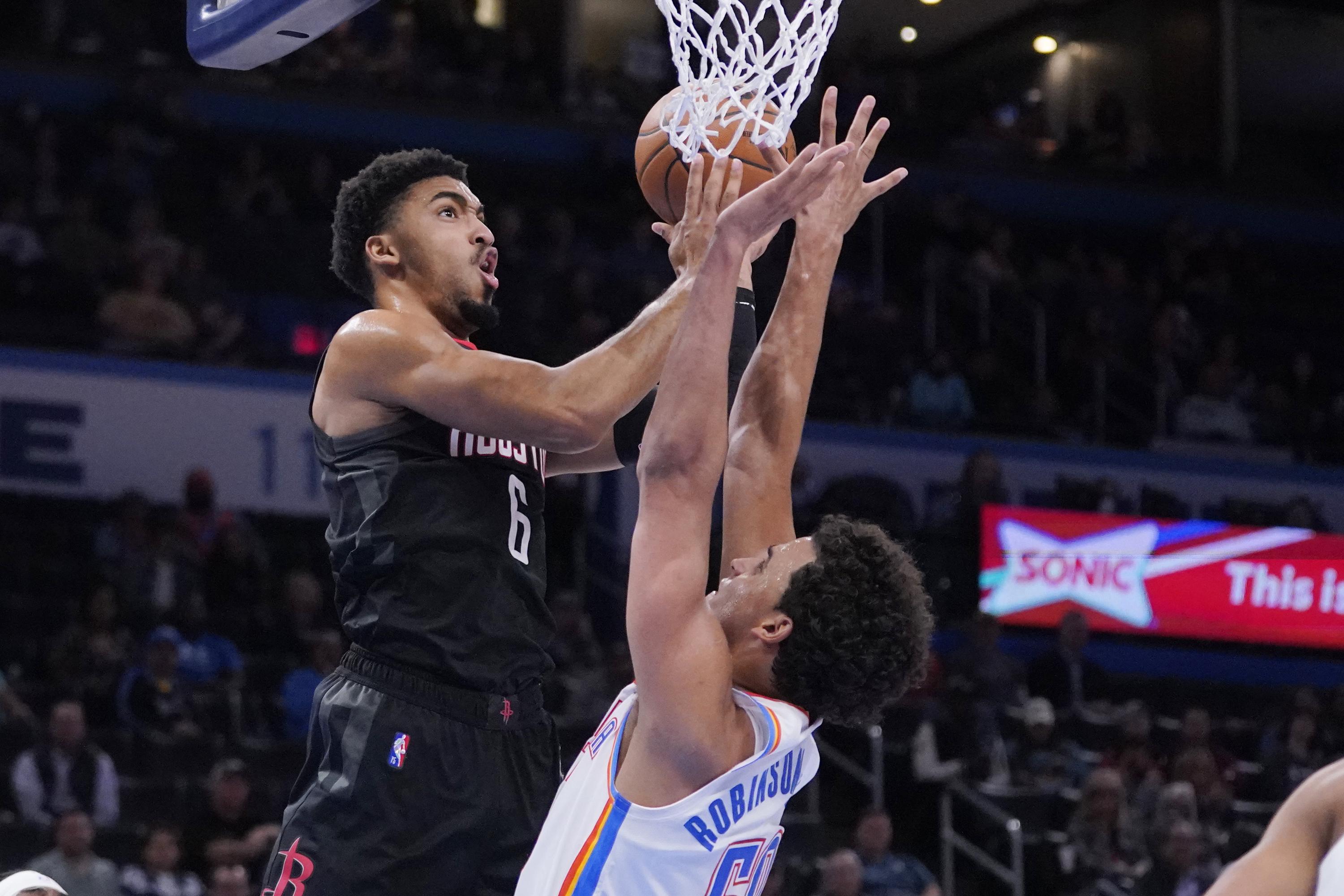 Con 32 puntos de Tate, Rockets superan al Thunder | AP News