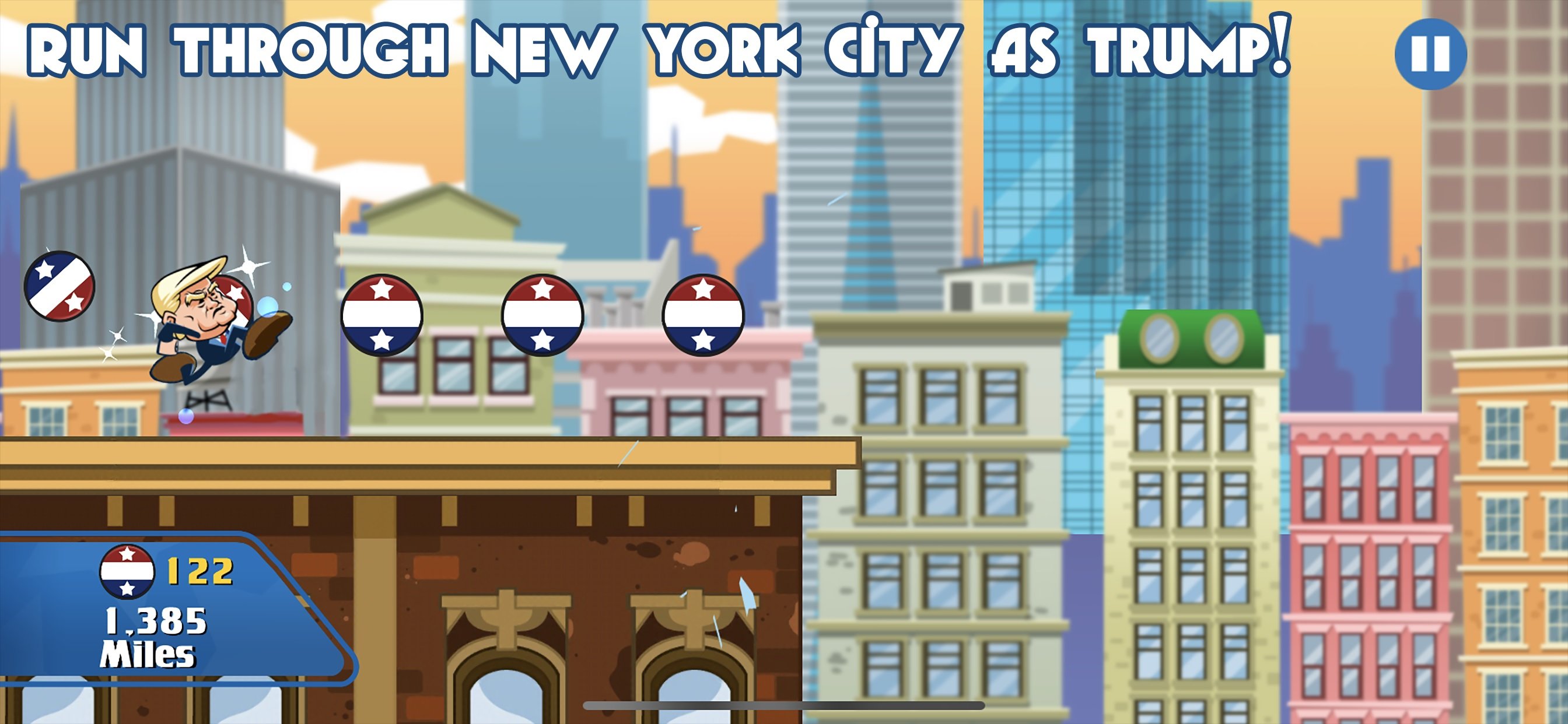 Presidents Run from IKIN and React! Games in Google Play Store | AP News