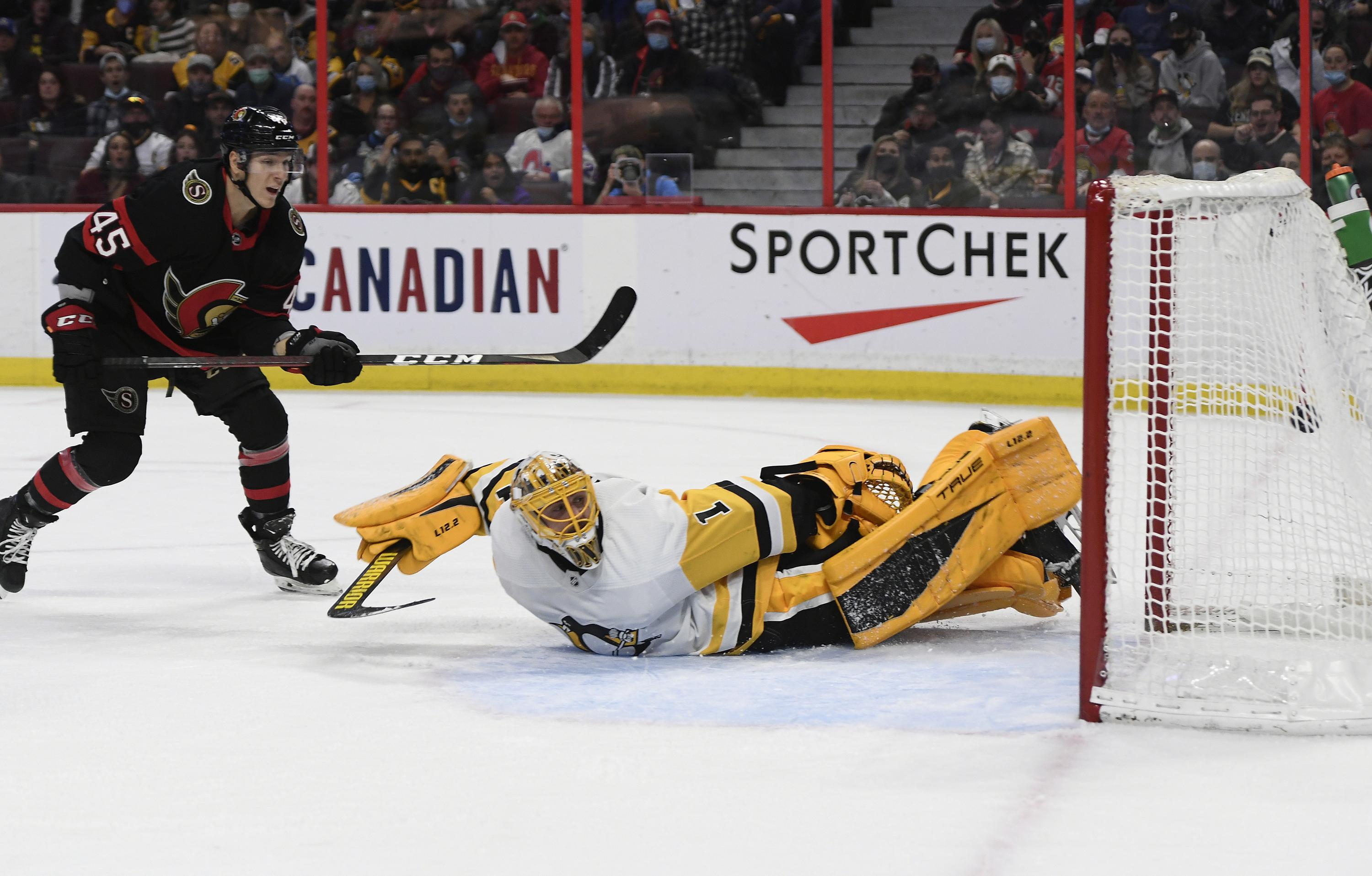 Batherson scores twice, Senators beat Penguins 6-3 | AP News