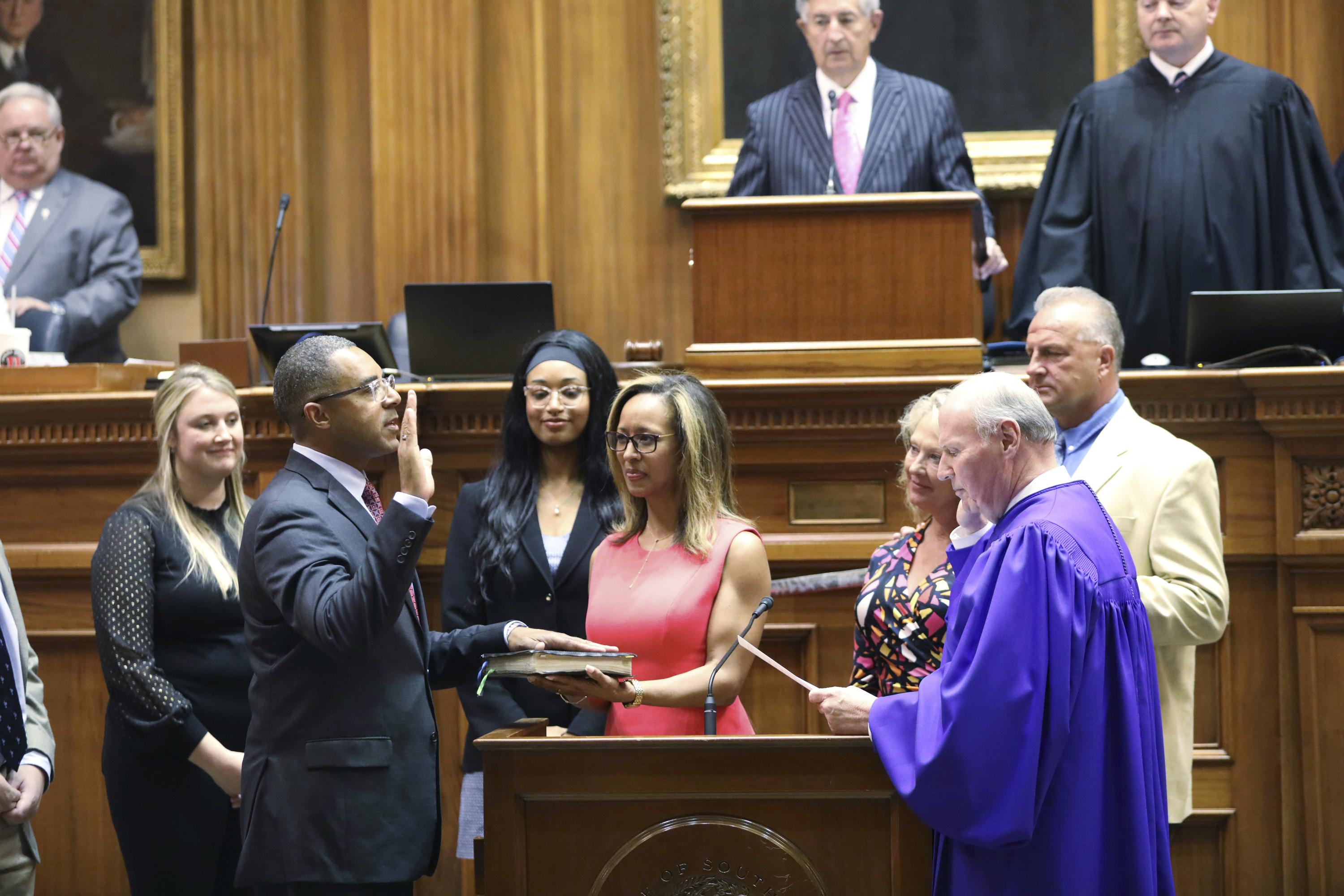 South Carolina Senate's only Black Republican is sworn in | AP News