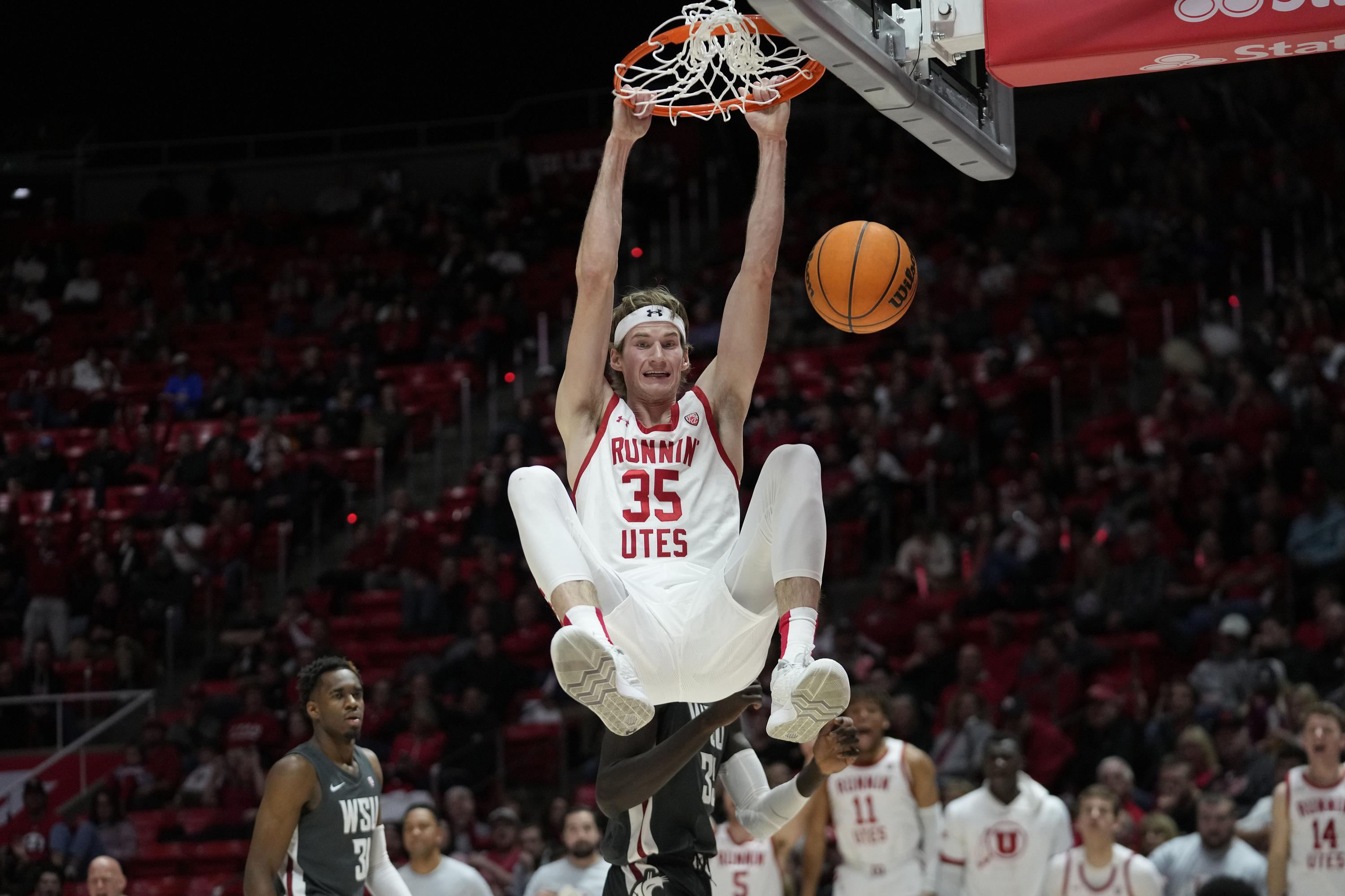 Carlson's 28 helps Utah beat WSU 77-63 to end 3-game skid | AP News