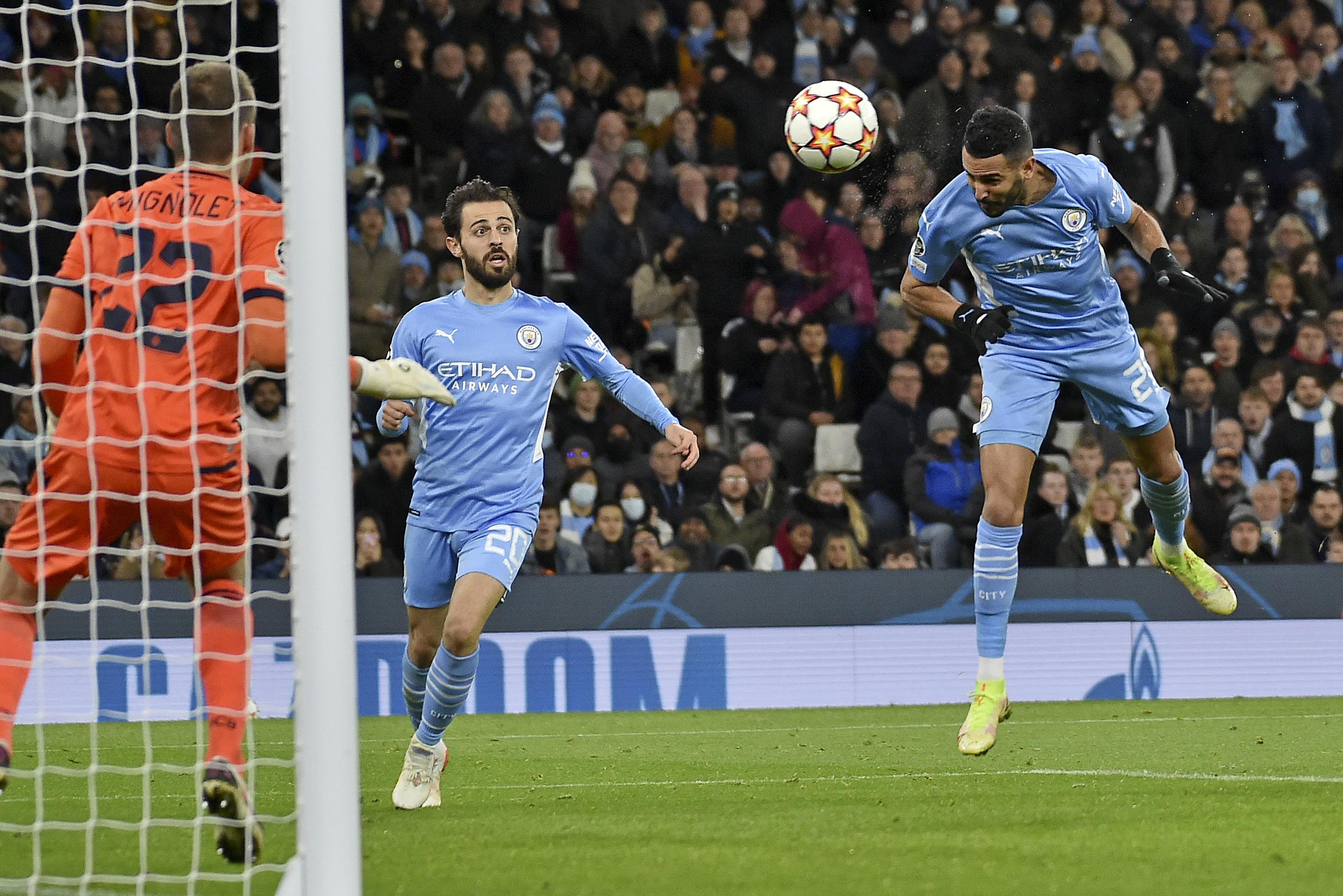 Sterling scores as Man City beats Brugge 4-1 in CL | AP News
