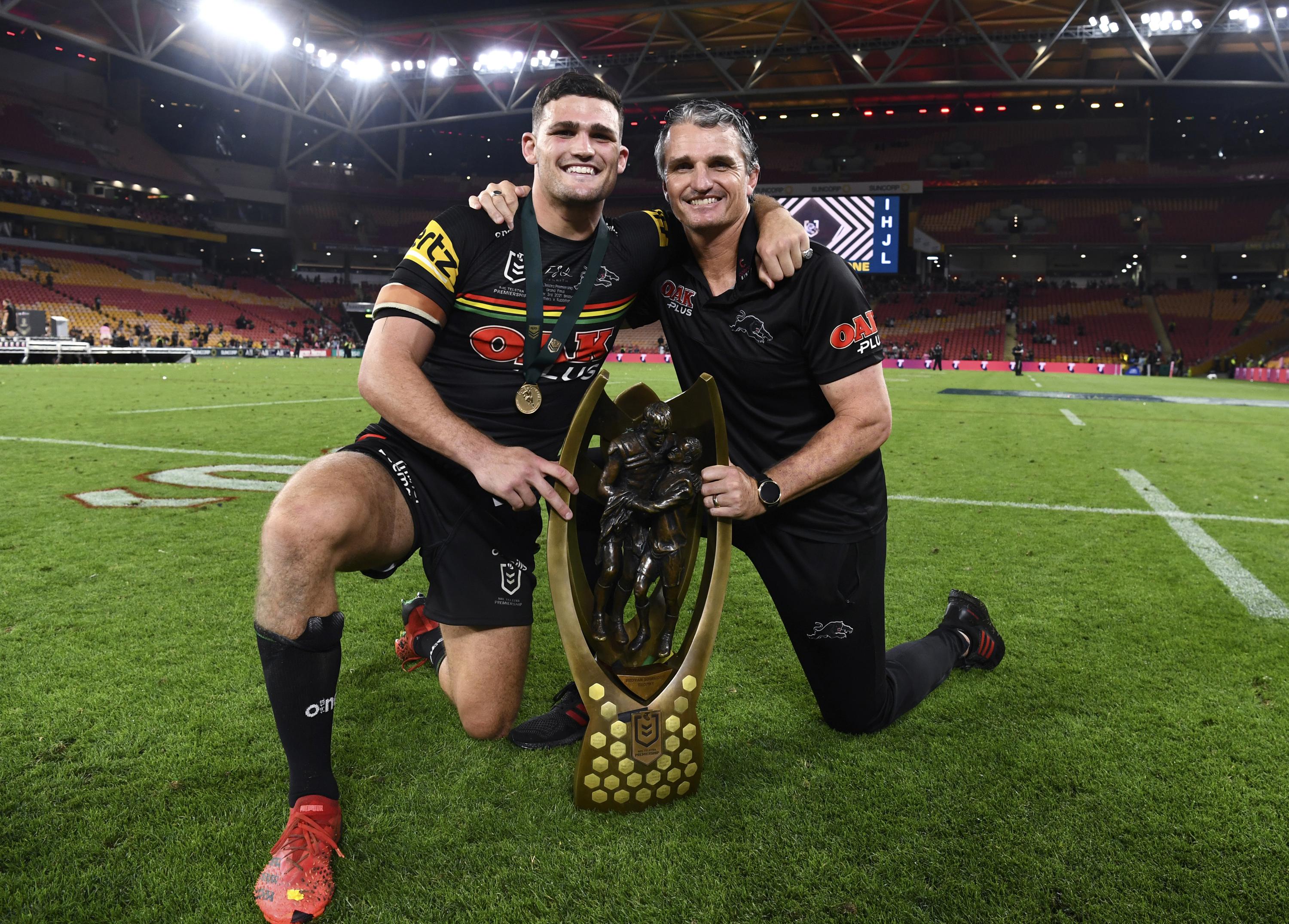 Cleary family wins National Rugby League title with Penrith | AP News