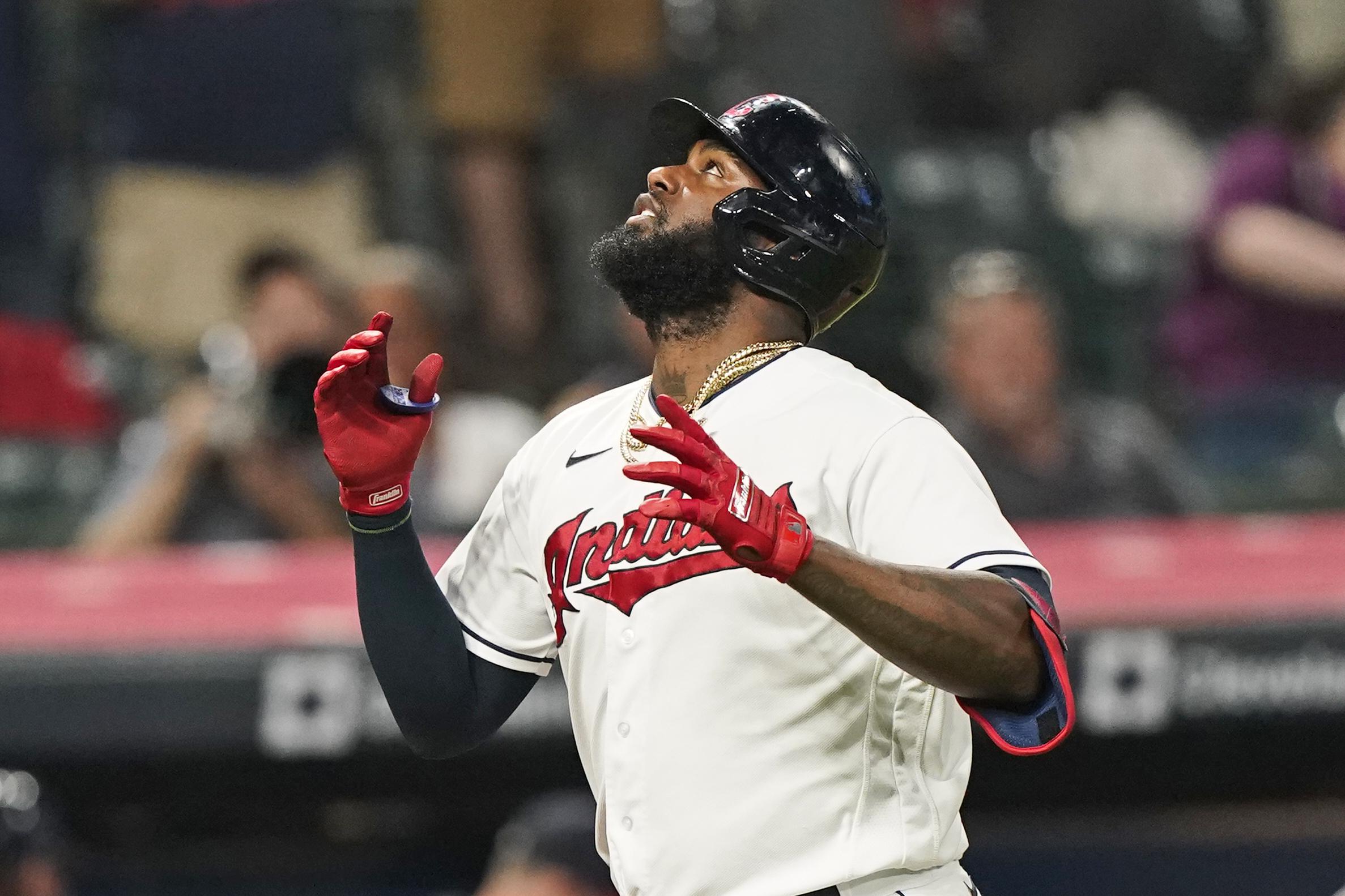 Reyes' 451-foot homer leads Indians past Rangers 7-2 | AP News