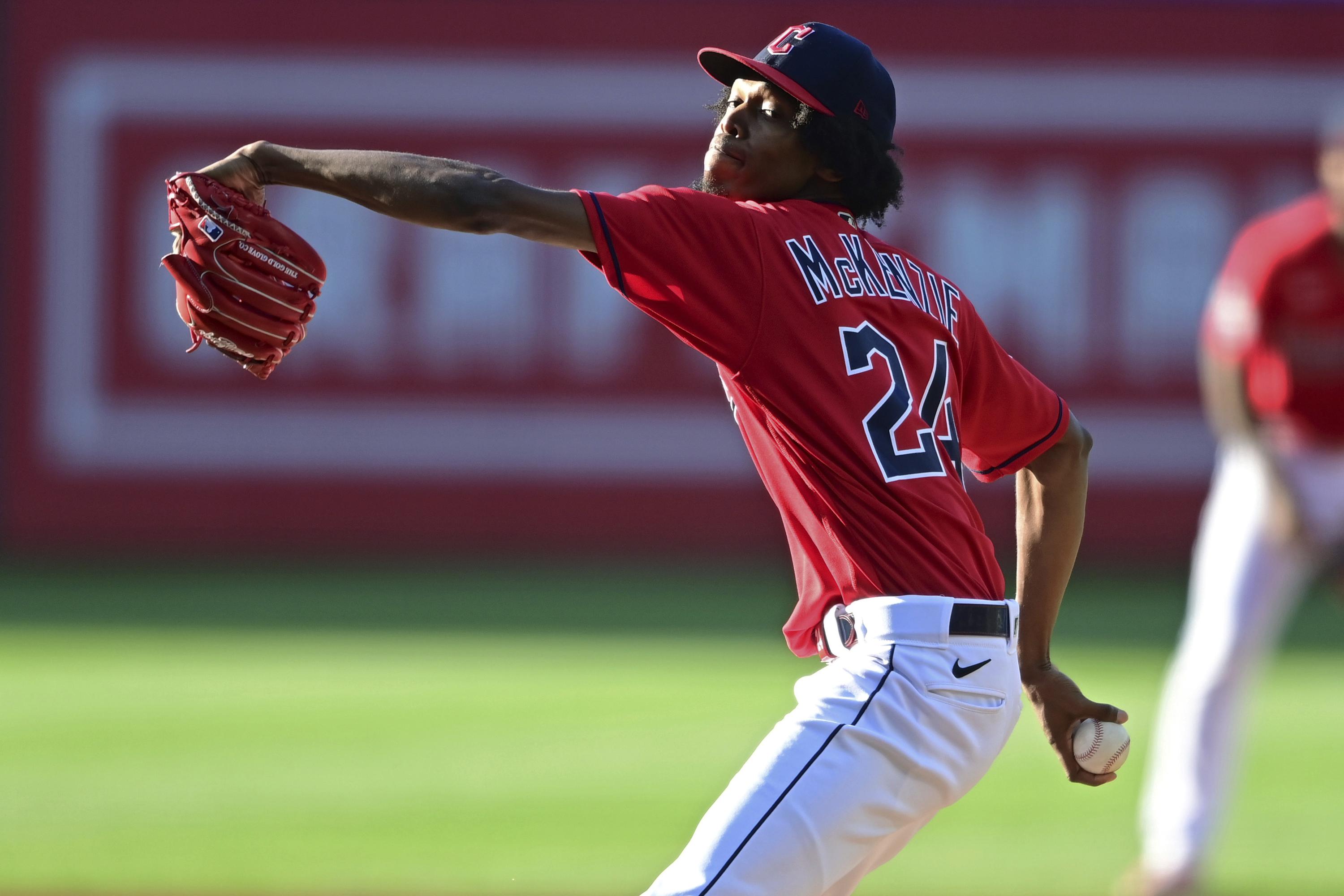 McKenzie whiffs 12 in 8 scoreless, Guardians trip Tigers 4-0 | AP News