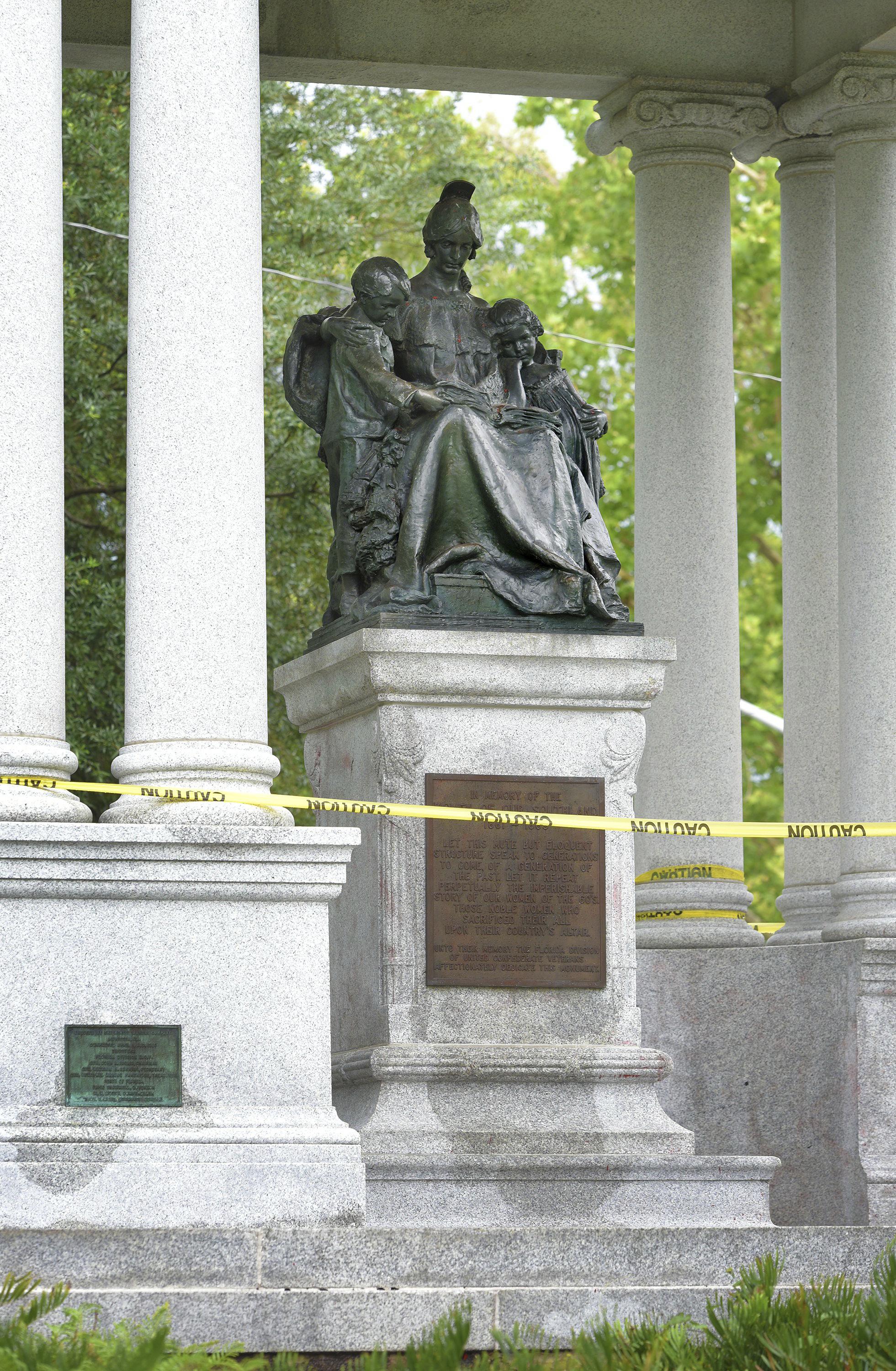 Confederate monument will stay in Florida park, for now | AP News