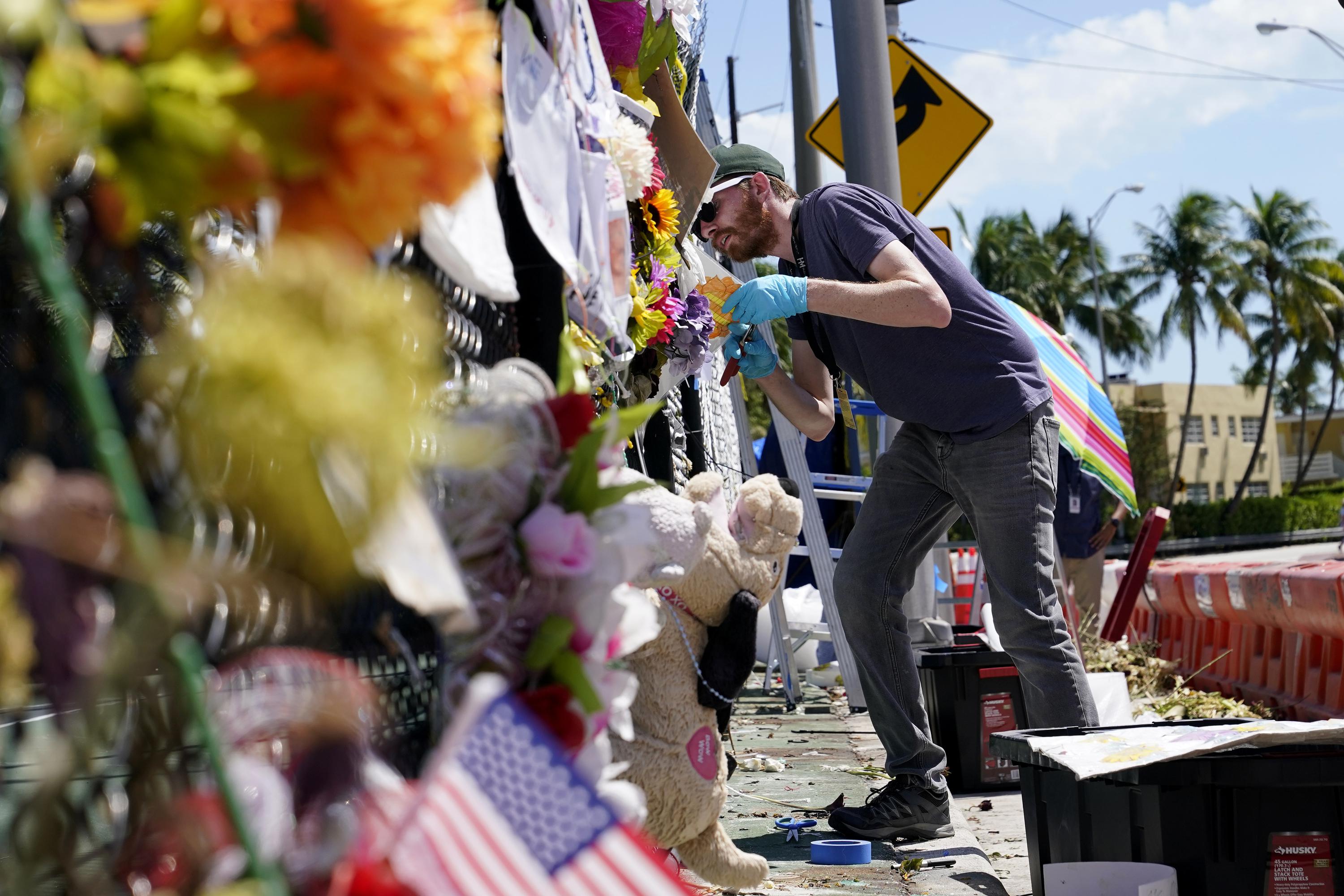Museum preserves memorial wall for building collapse victims | AP News