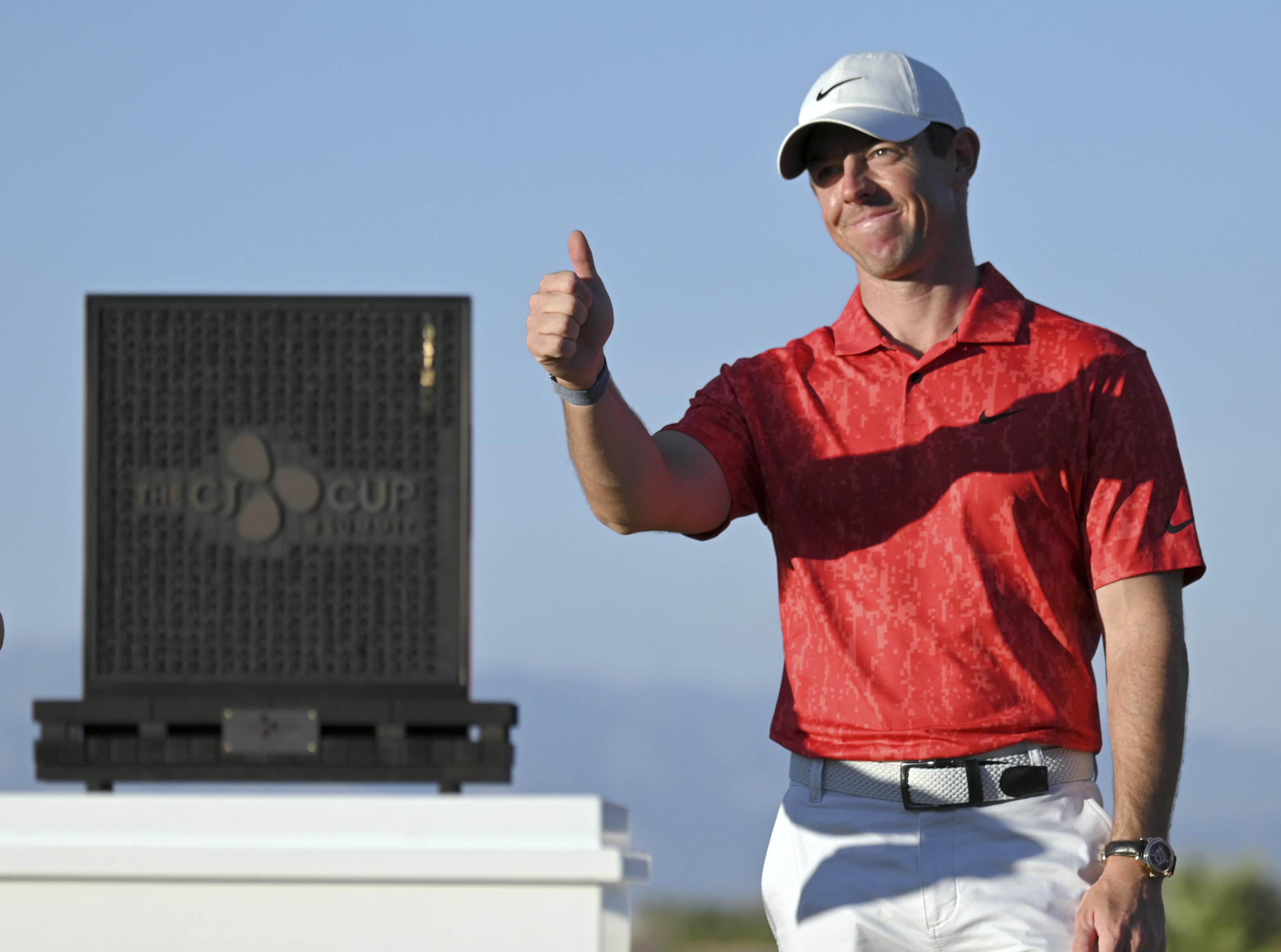 McIlroy feeling like a heavyweight who wants his belt back | AP News