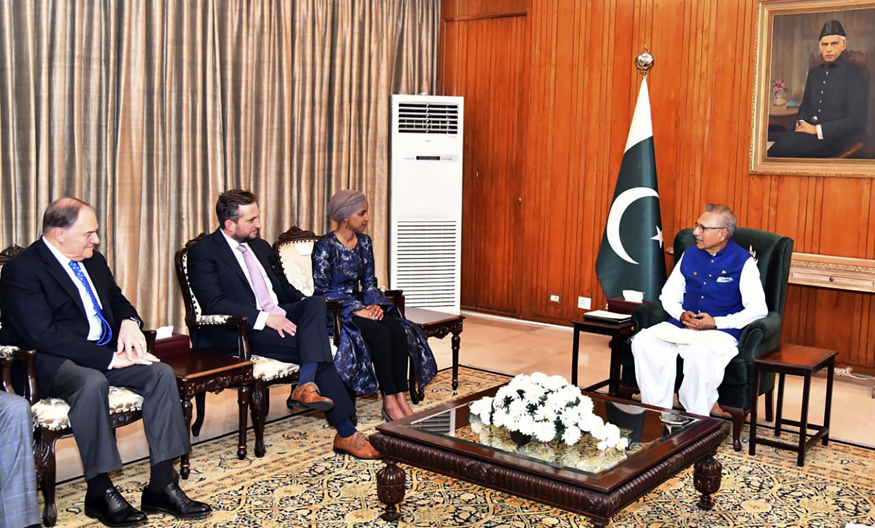 U.S. Congresswoman Ilhan Omar meets with Pakistani leaders | AP News
