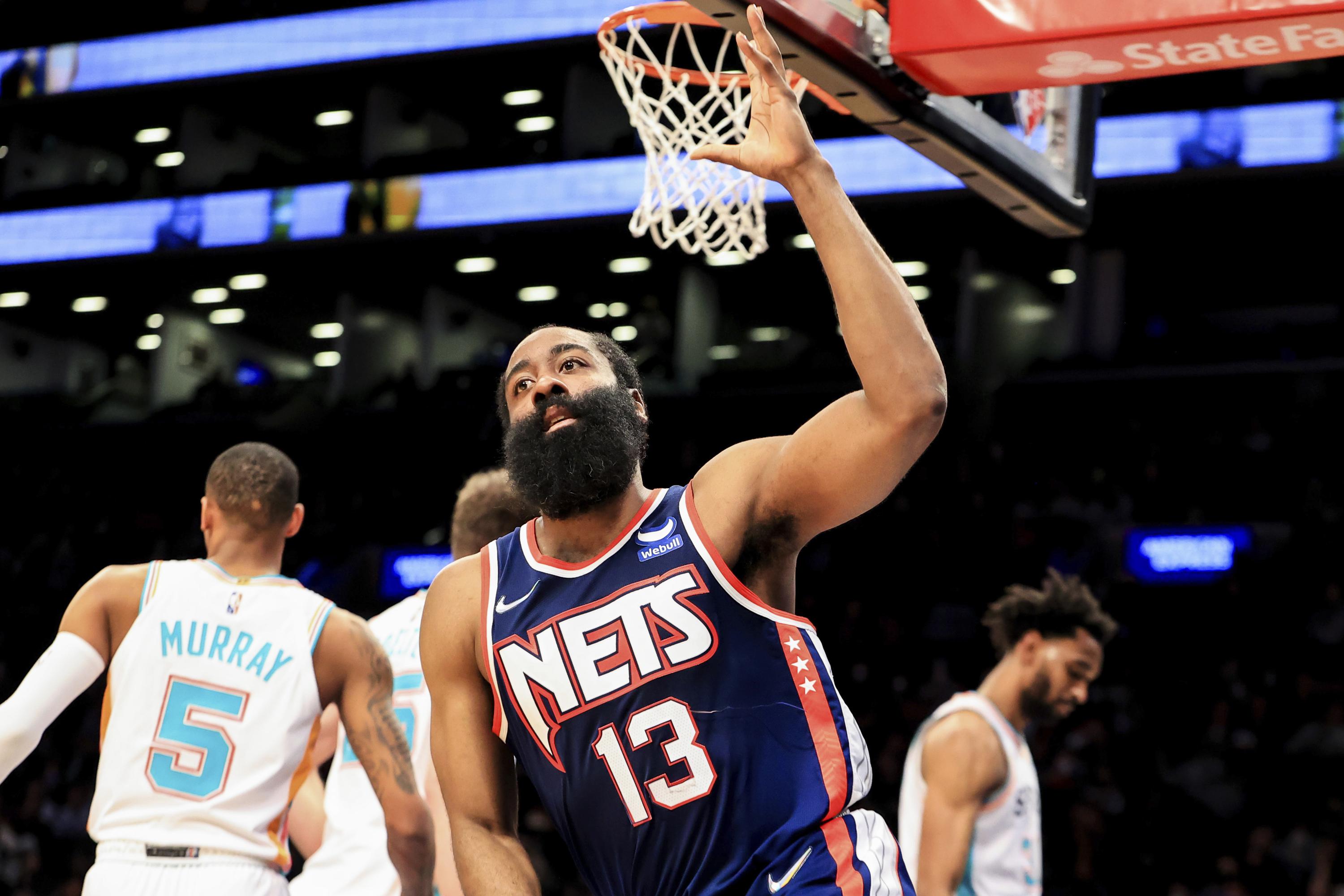 With Harden back, Nets' Big Three available against Bulls | AP News